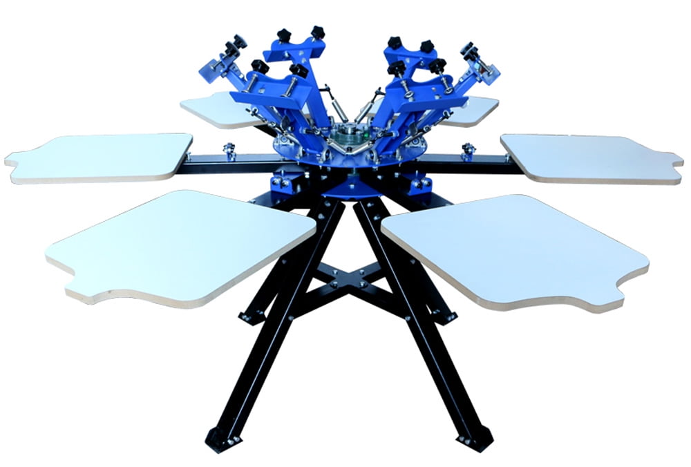 Silk Screen Printing Machine Double Rotating T-Shirt Screen Printing ...