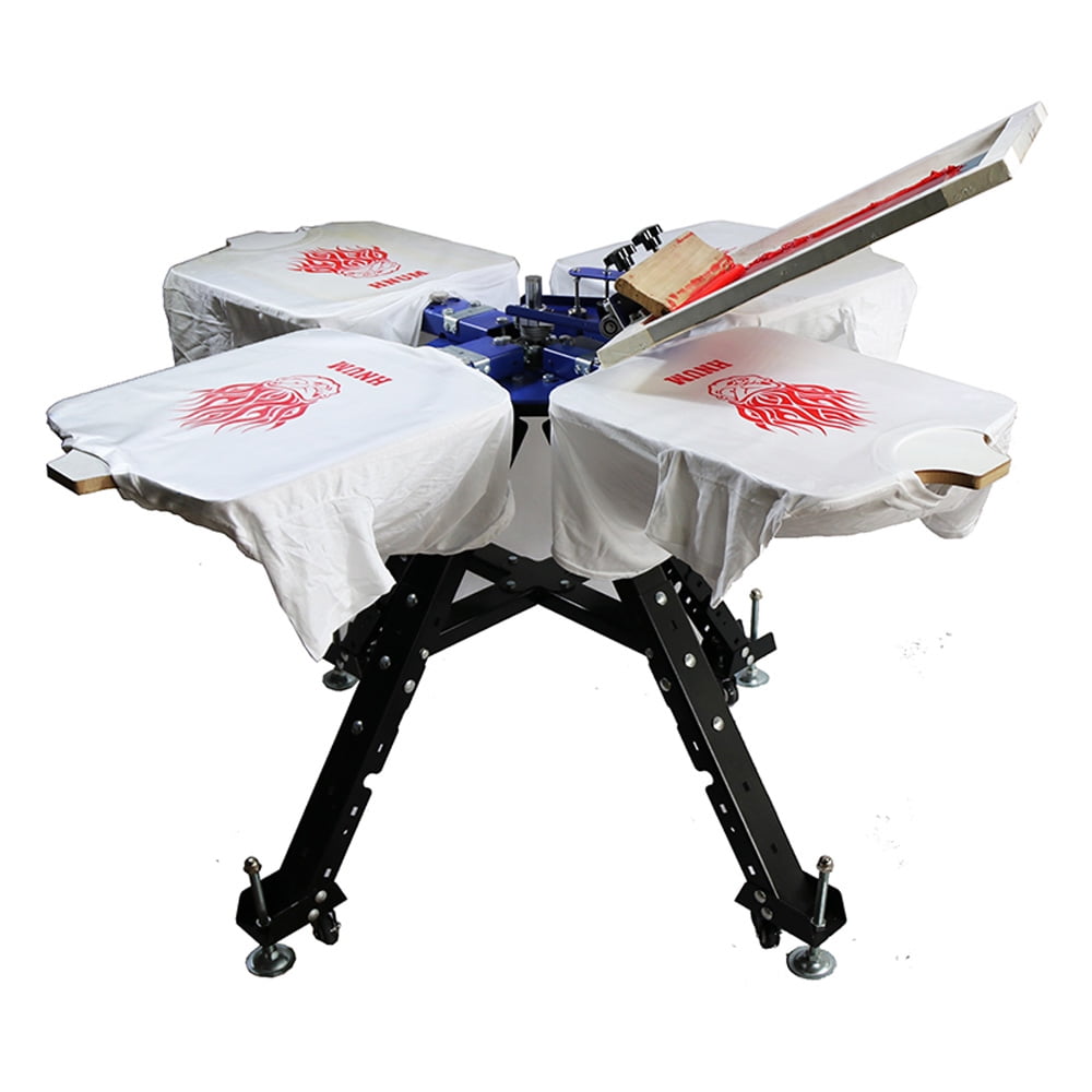 Silk Screen Printing Machine Single Rotating T-Shirt Screen Printing ...