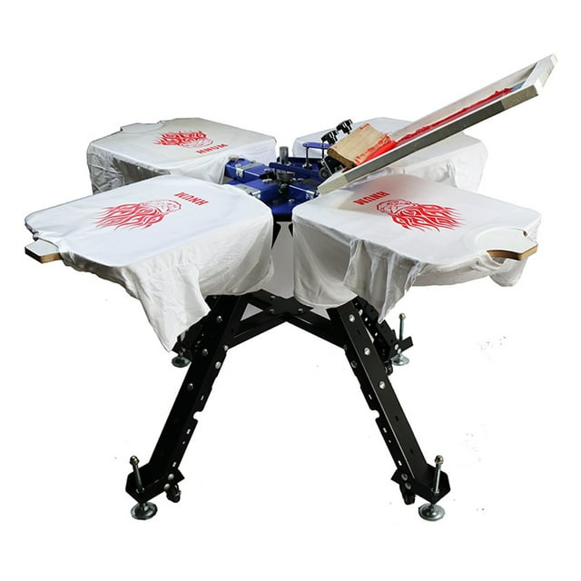 Silk Screen Printing Machine Single Rotating T-Shirt Screen Printing ...