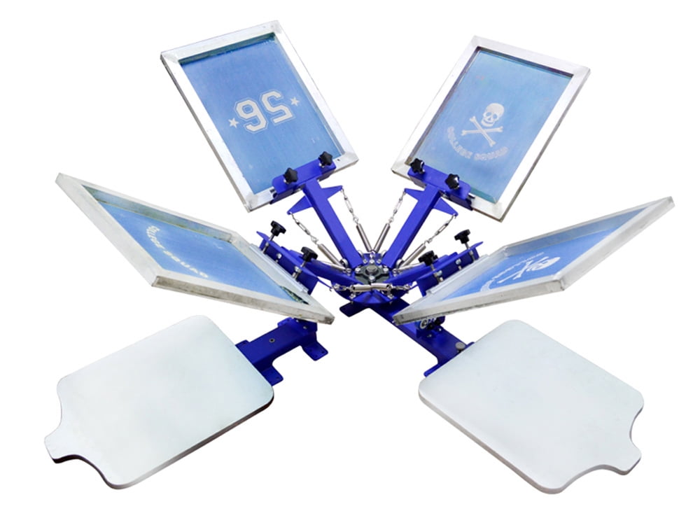 Silk Screen Printing Machine T-Shirt Screen Printing Press 4 Color 2 ...