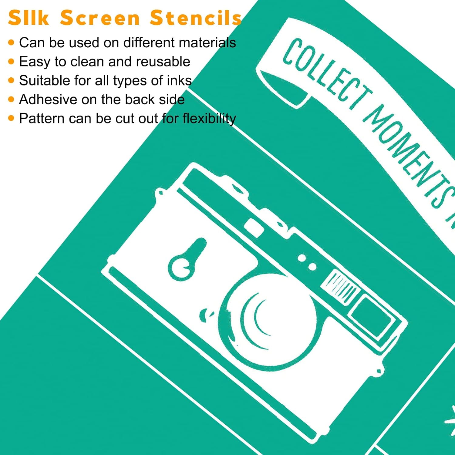 Silk Screen Stencils Self-Adhesive Silk Screen Mesh Transfer Stencil ...