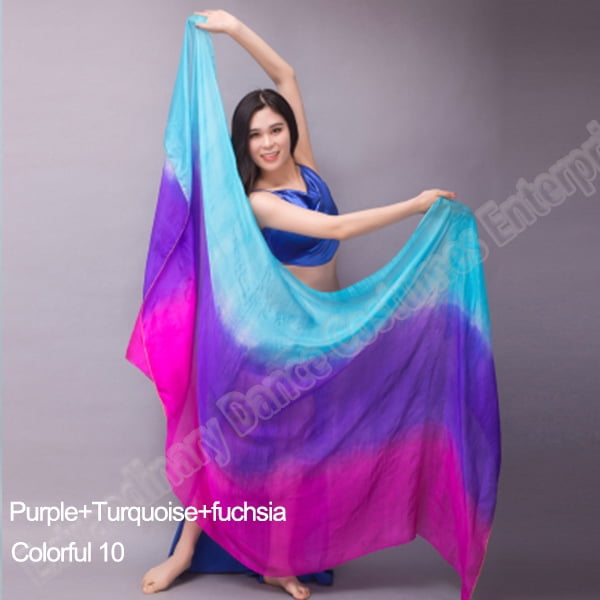 Silk Shawl for Belly Dancing Shawls Belly Dance Silk Veil Scarves Face Customized Hand Thrown ...