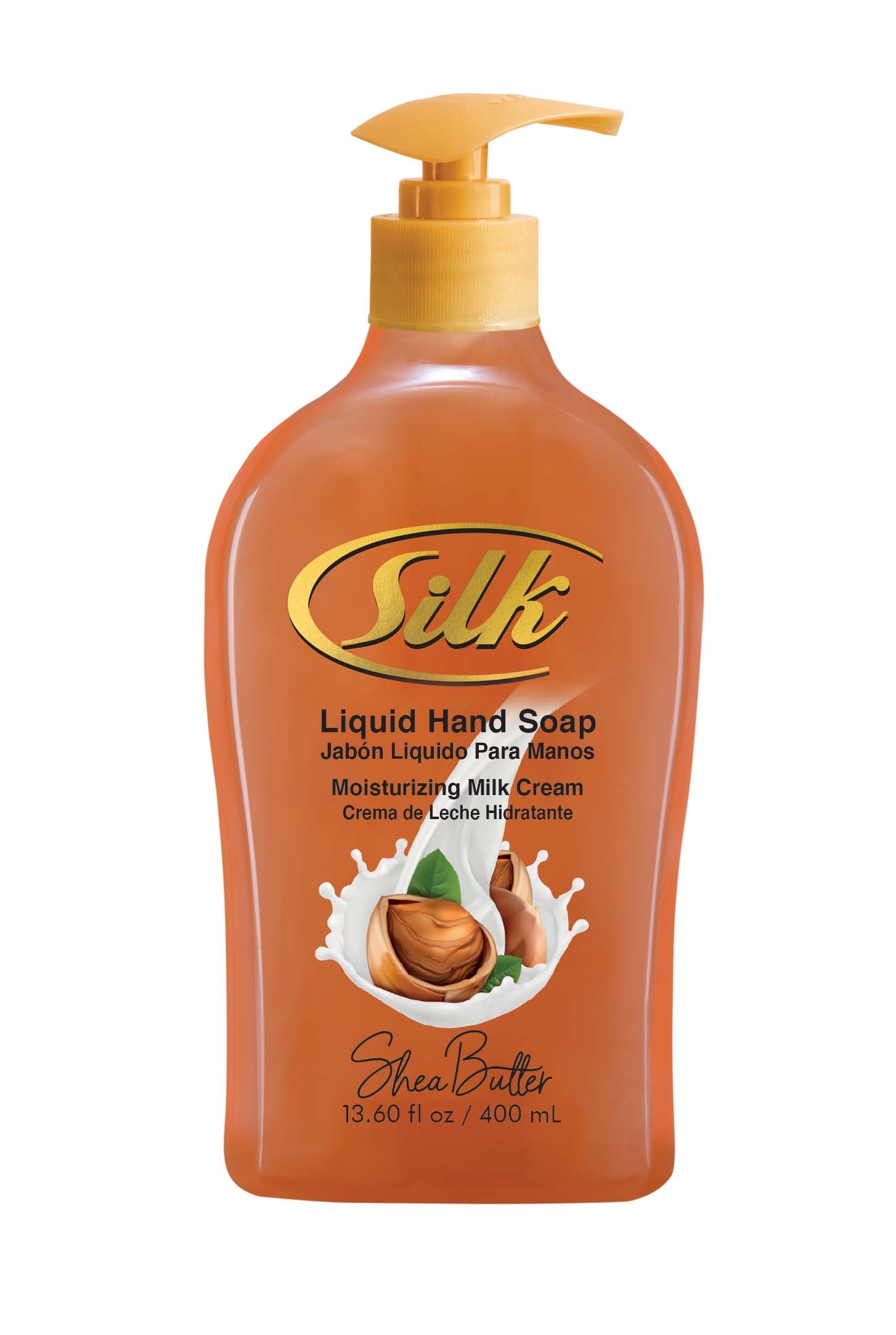Silk Shea Butter Moisturizing Antibacterial Hand Wash, Gentle pH ...