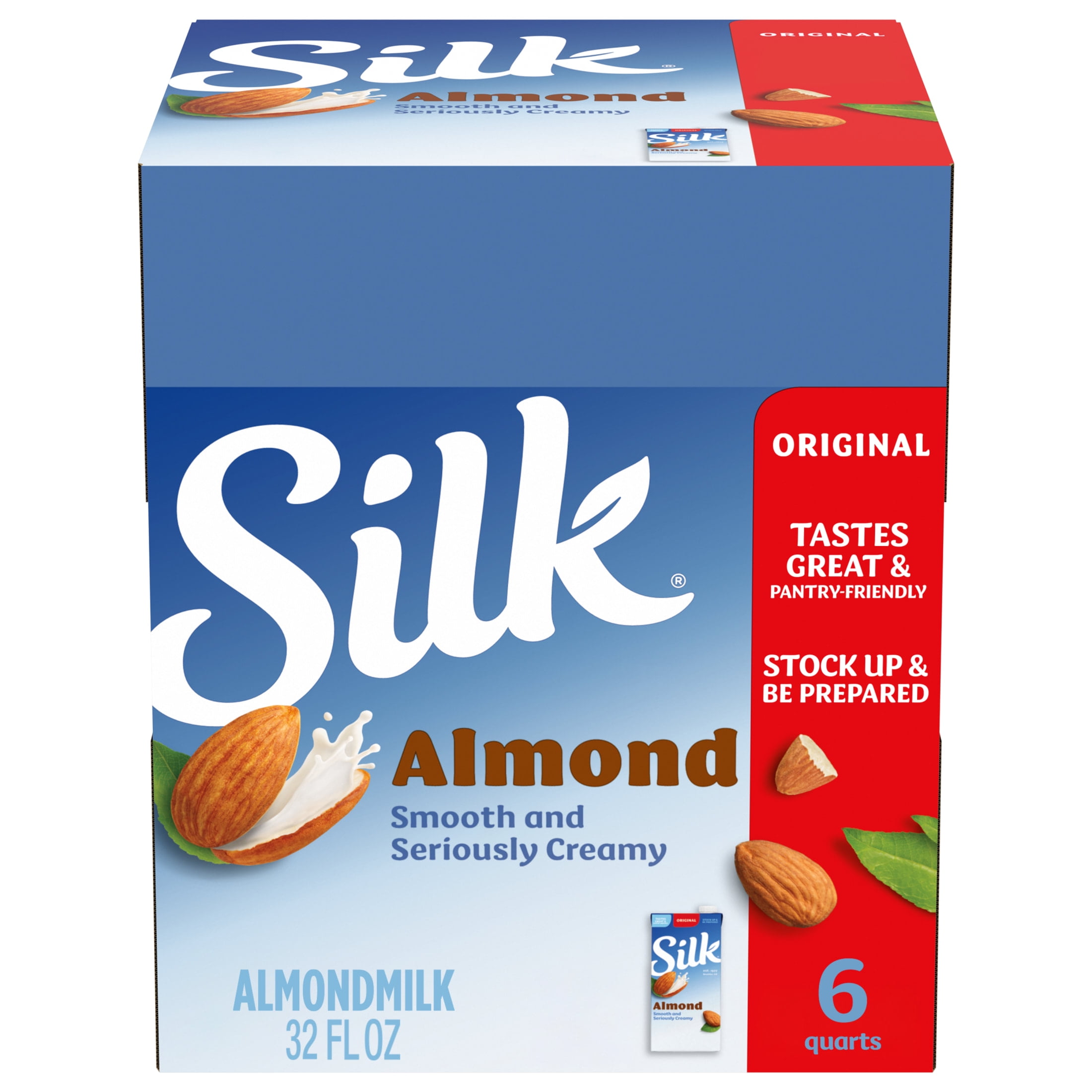 Silk Plant-Based Milk for Office Breakroom Coffee & Tea - Walmart ...