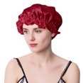 Silk Shower Cap for Hair Protections Comfortable Sleep Bonnet Sleep Cap ...