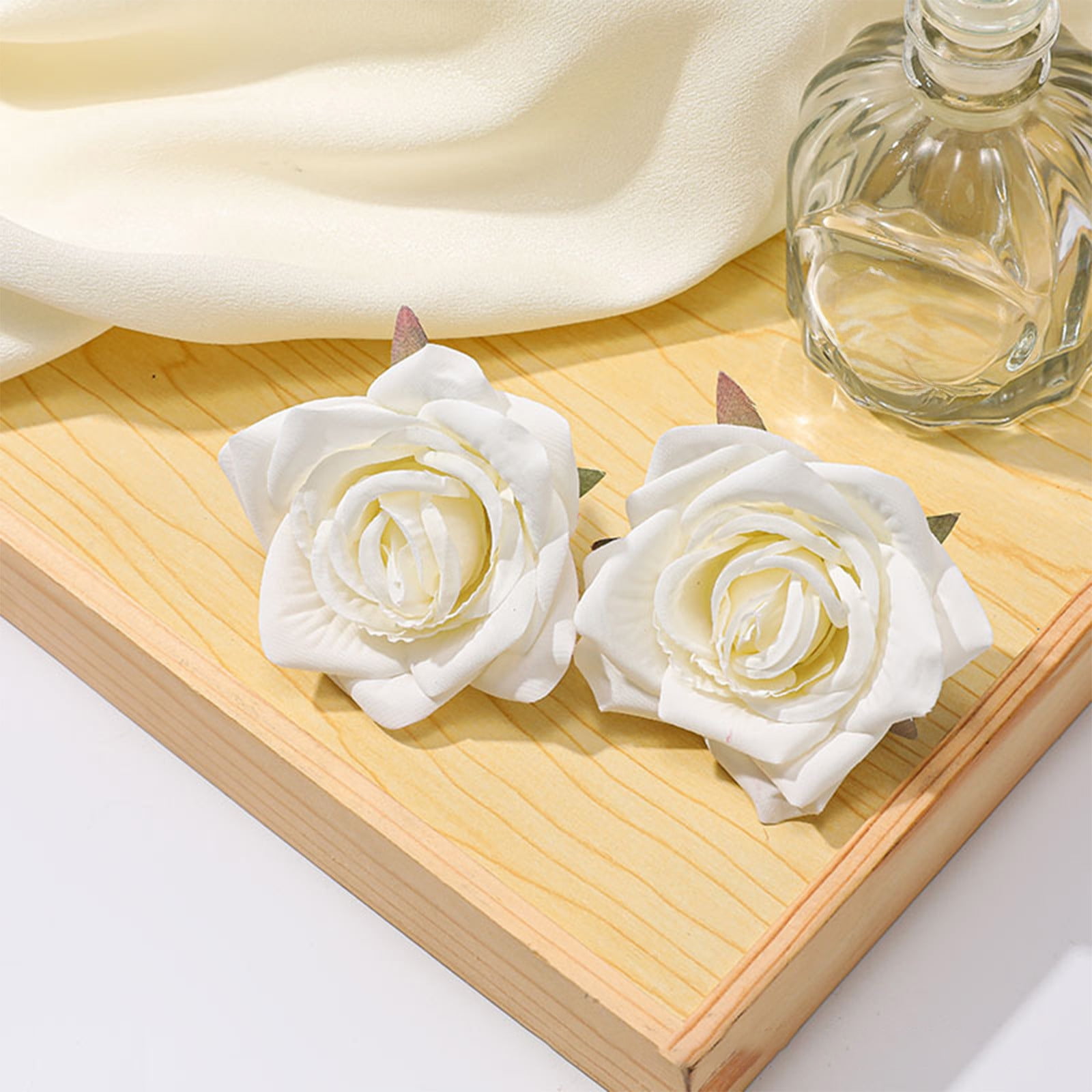 Silk Simulation Flower Heads, DIY Fake Flowers for Handmade Decor ...