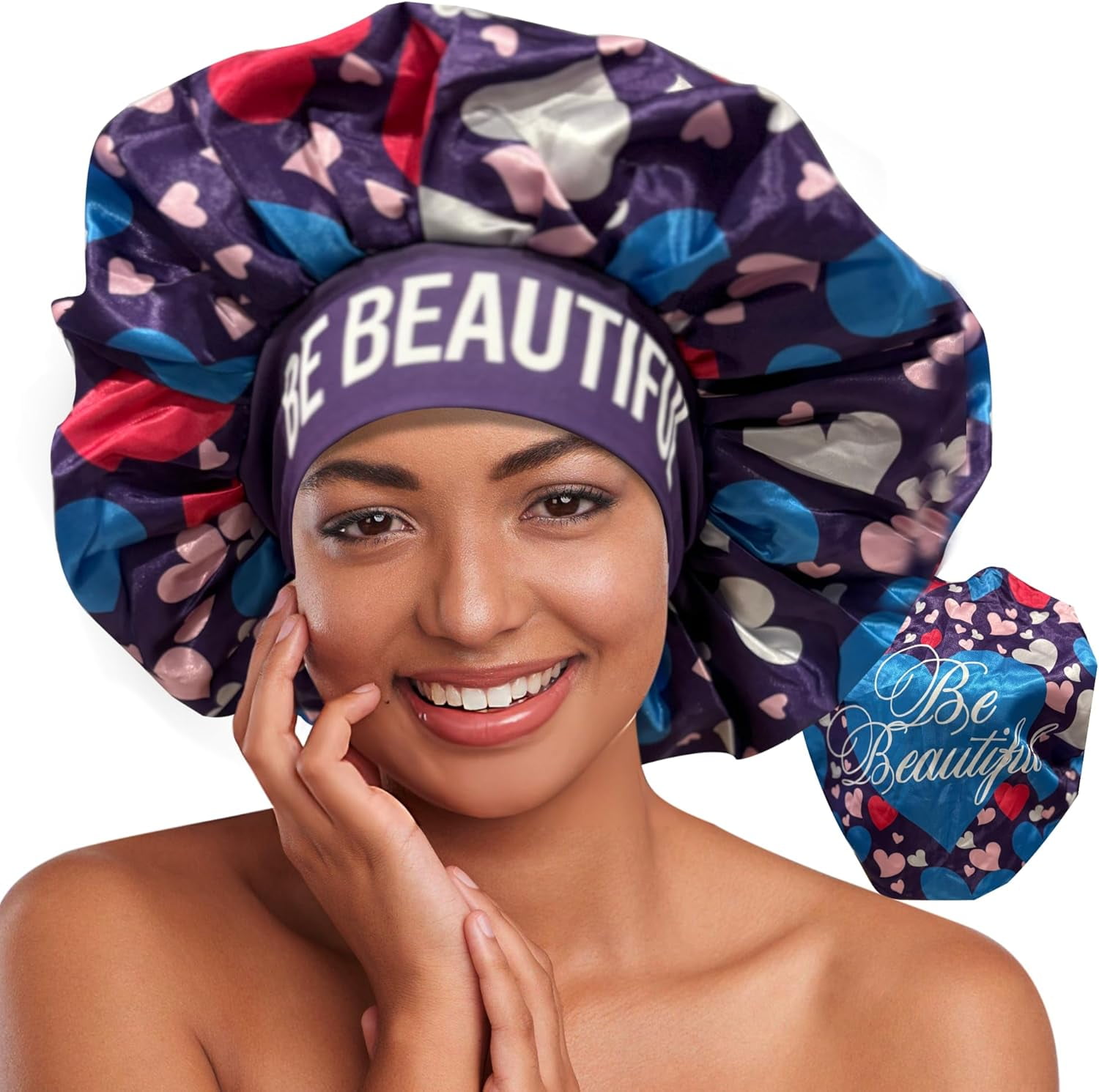 Silk Sleeping Bonnets for Hair Protection, Retention, Frizz- - Walmart.com