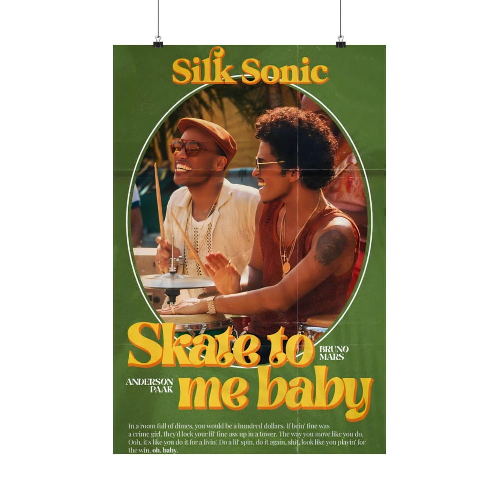 Silk Sonic - Poster | Rap Poster, Hip-Hop Poster - Walmart.com