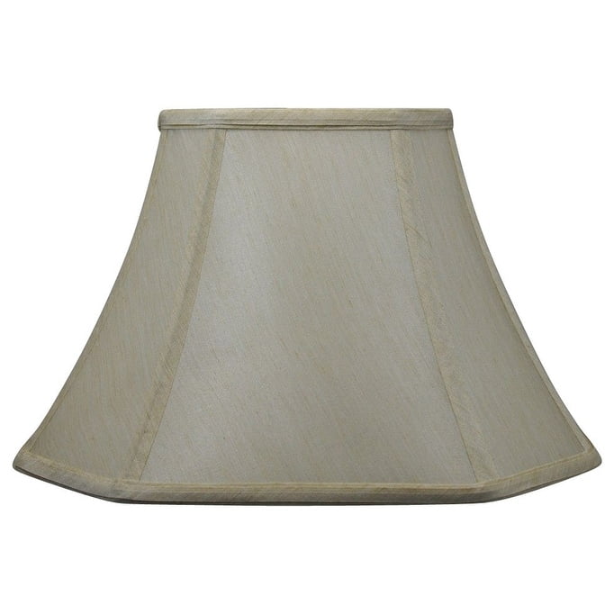 Silk Square Cut Lampshade, 6" Top, 12" Bottom, 8" Height Cream ...