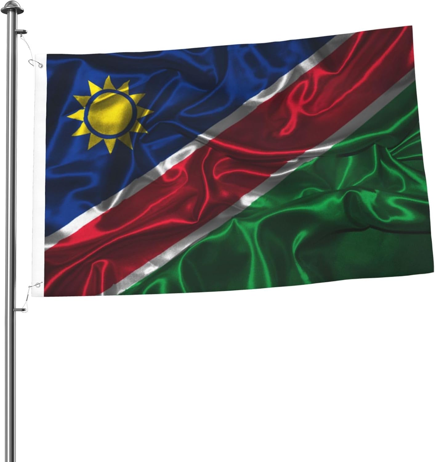 Silk Style Flag Of Namibia Flag 2x3 Ft Double-Sided Durable Outdoor ...