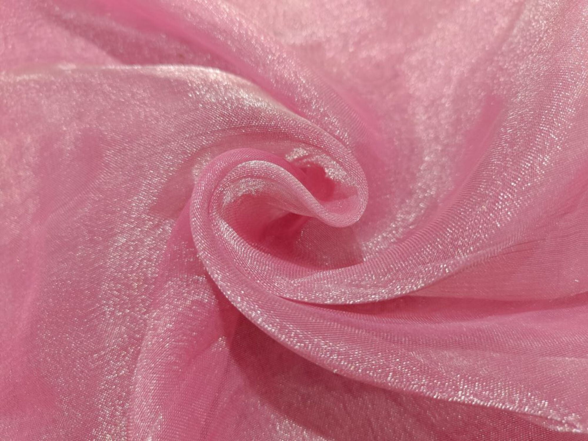 Silk Tissue Organza Fabric Sheer Pink Color 44"~wide - Walmart.com
