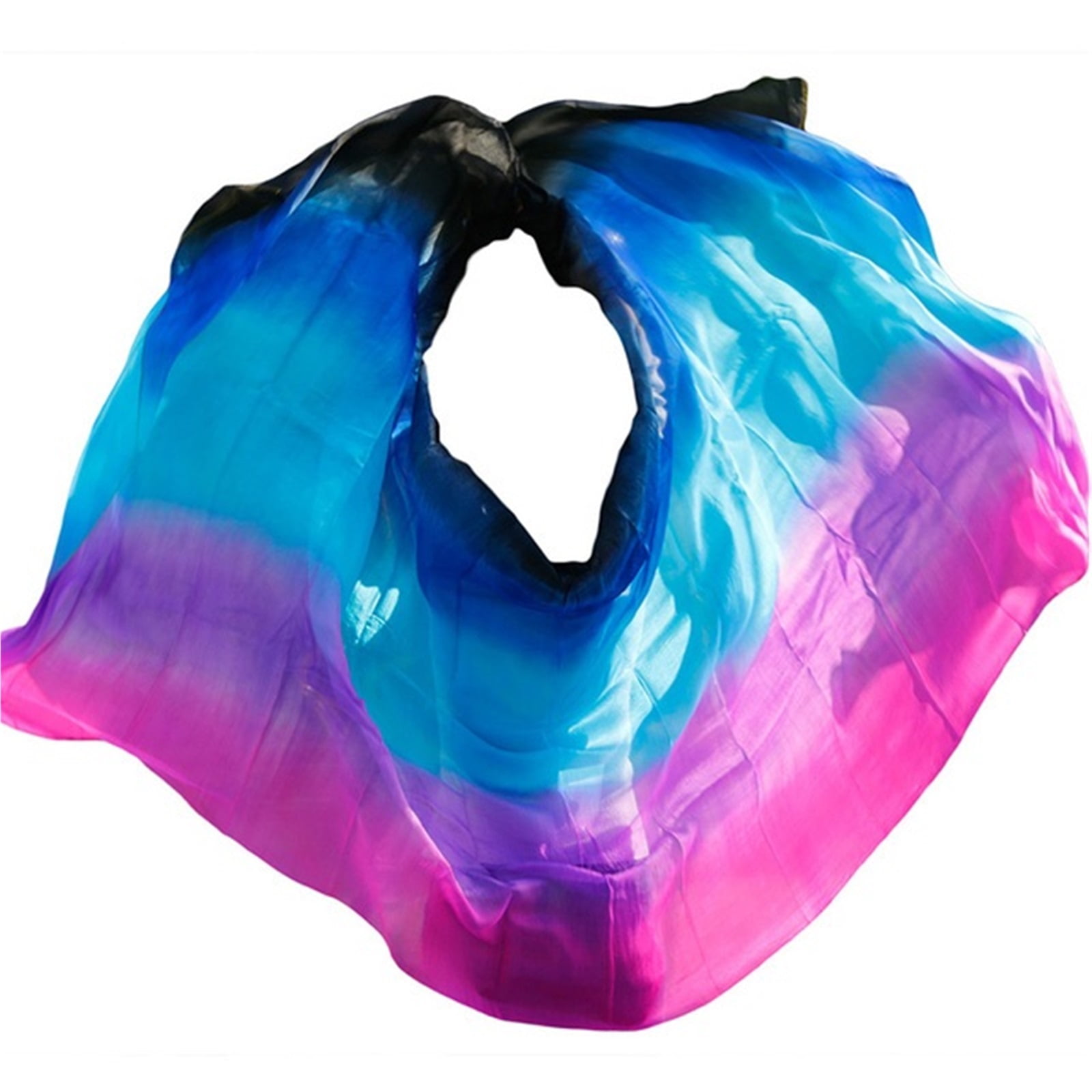 Silk Veils Belly Dancing Mixing Color Veil Women Silk Scarf Silk Veils ...