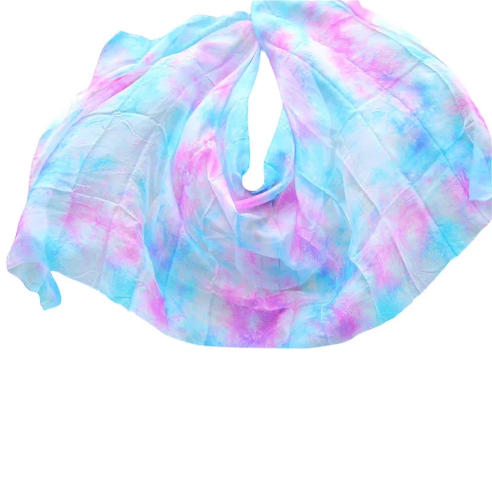 Silk Veils Belly Dancing Mixing Color Veil Women Silk Scarf Silk Veils ...