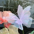 Silk Yarn Artificial Butterfly New Mariage Decor 50cm Fake Butterfly Wedding Party Giant Gauze ...