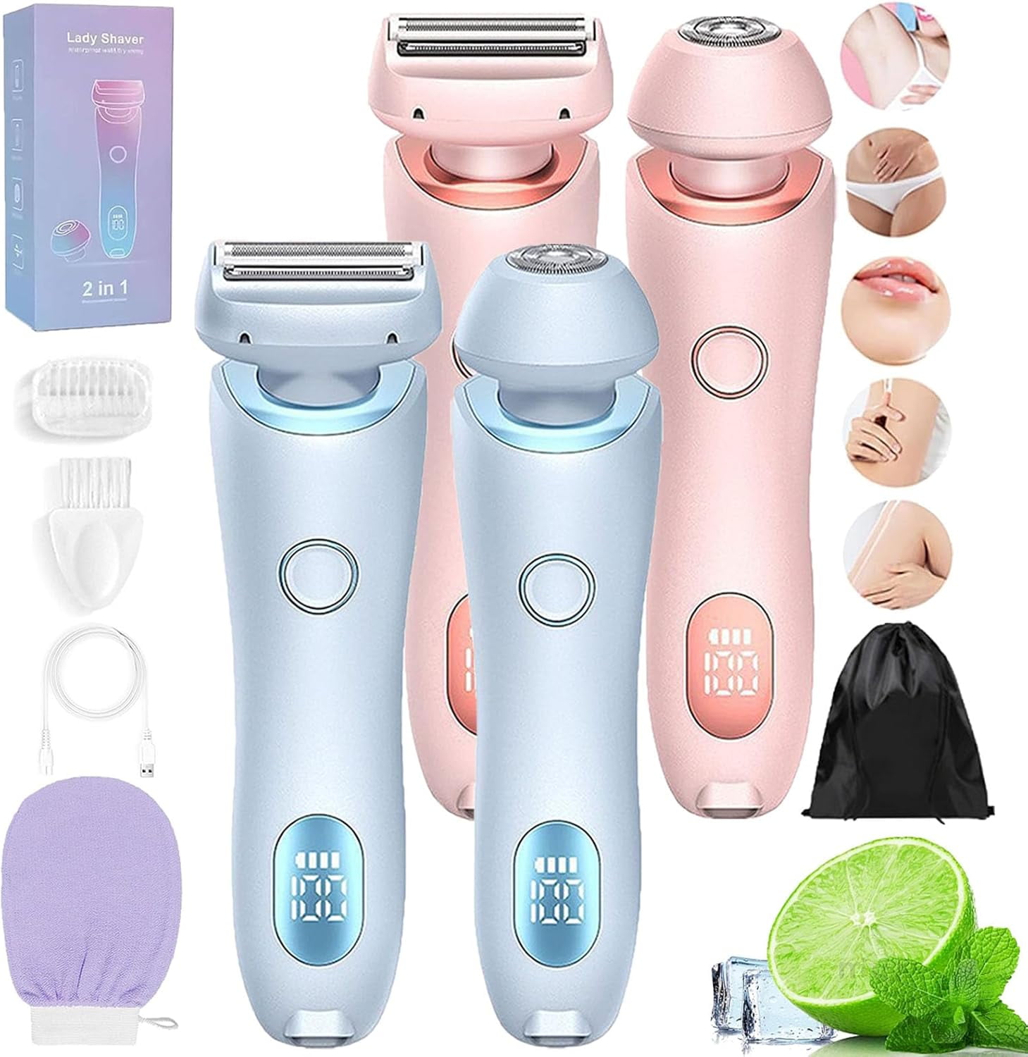 SilkBabe Electric Razor, Silk Babe Electric Razor, Glide Pro 3.0, Dusk ...