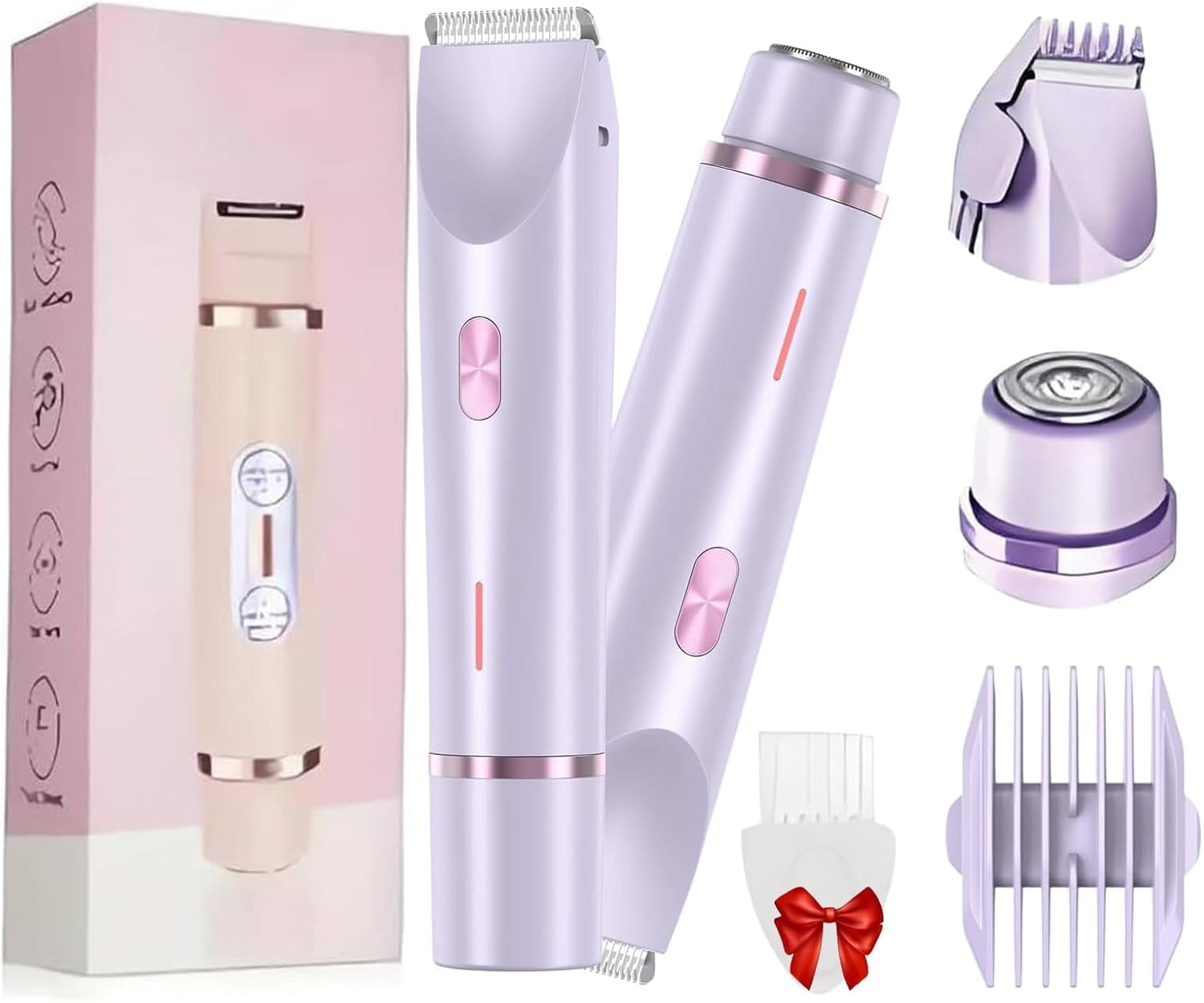 SilkSweep 2-in-1 Trimmer, Plothuge Comfort 2 in 1 Electric Lady Shaver ...