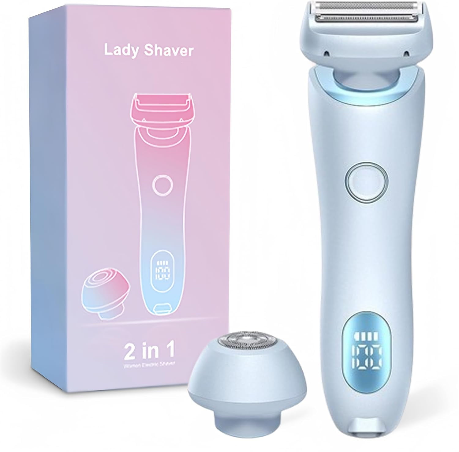 Silkbabe Lady Shaver, Silkbabe on The Go Lady Shaver, Silk Babe Electric Razor, Detachable Dual ...