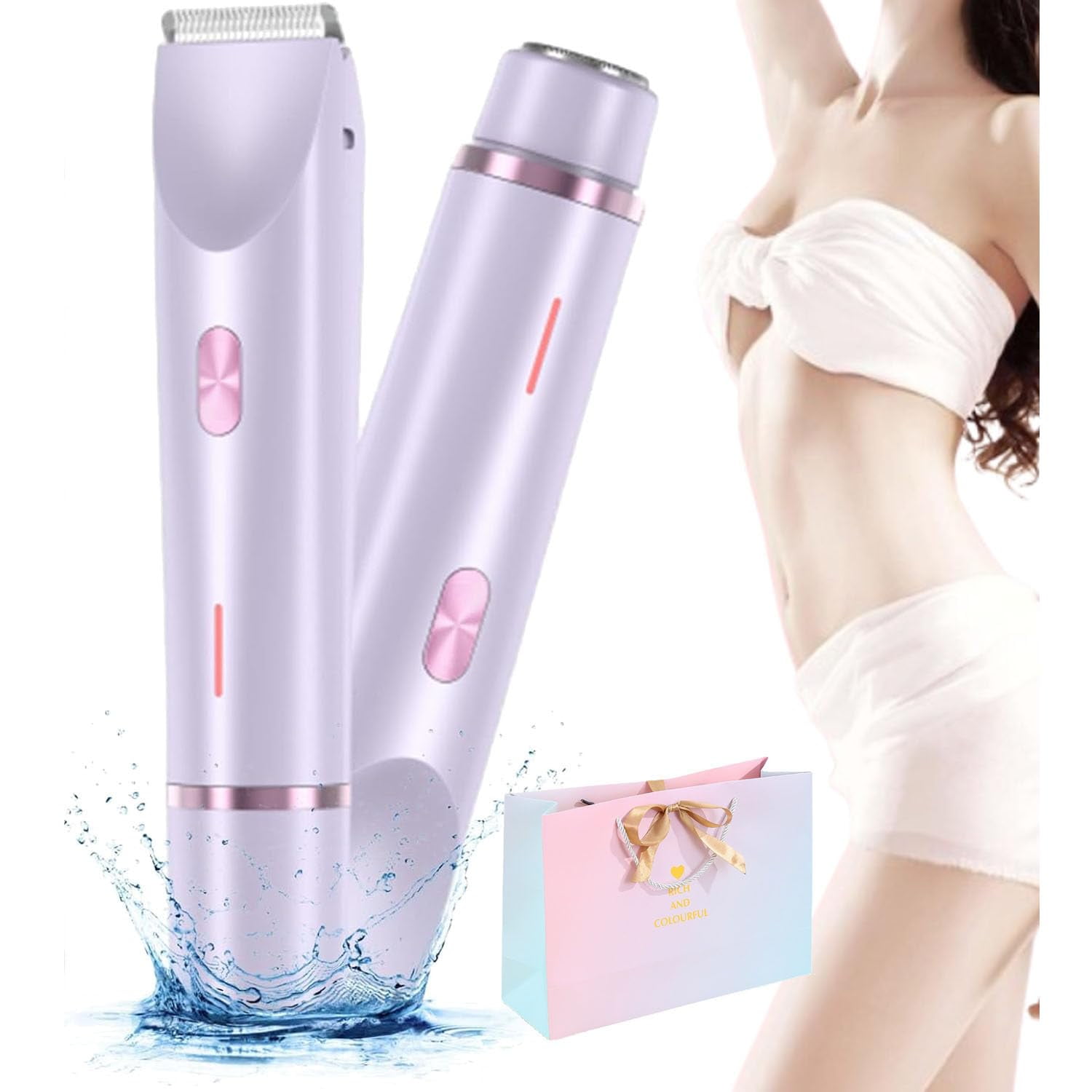 Silkglide Duo Shaver,2025 Best Silkglide Pro Shaver,Silk Glide Duo 2 in 1 Bikini Trimmer,Ezme ...