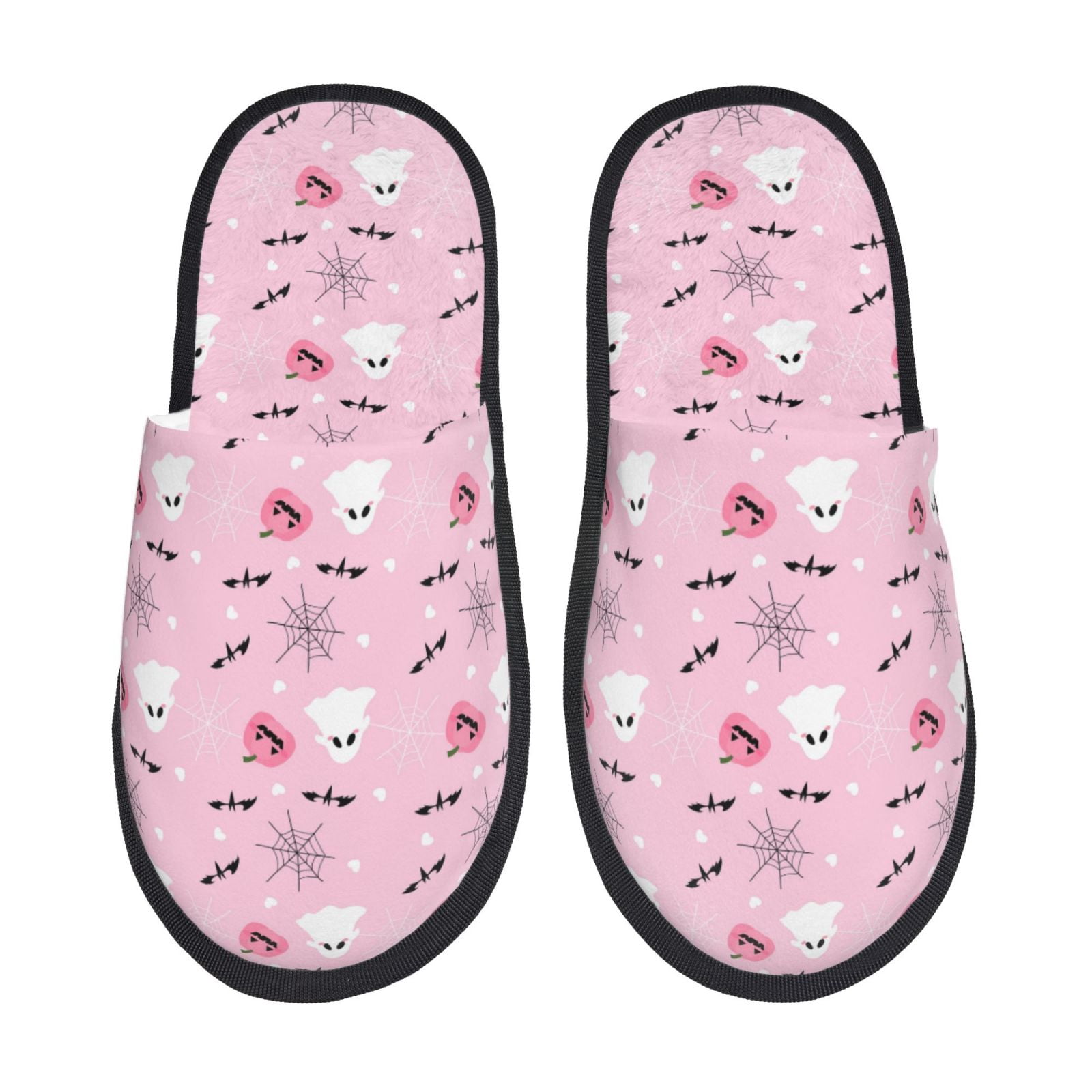 Silkie Bat And Pumpkin Slippers for women and Men, House Shoes for ...