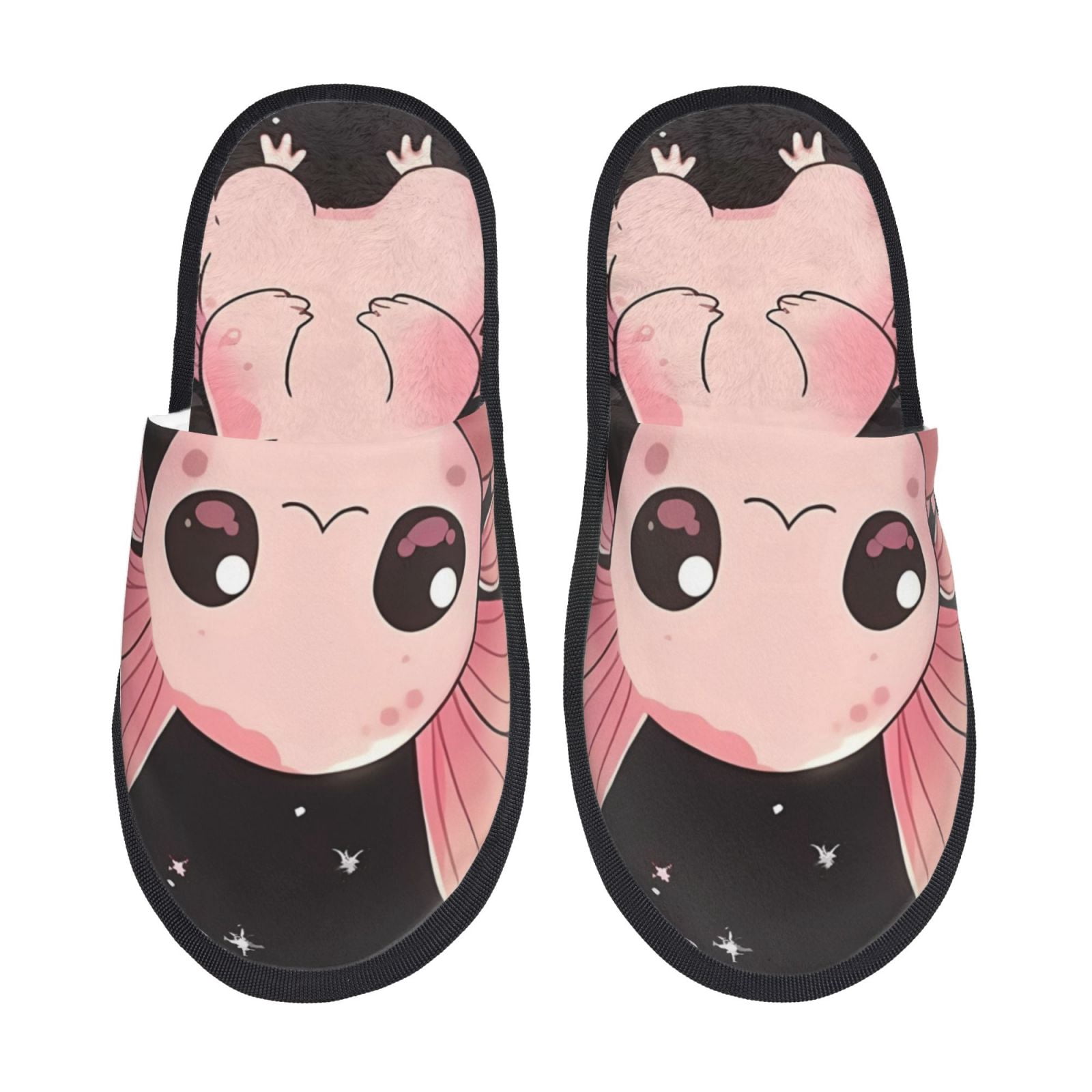 Silkie Cute Axolotl Sakura Blossoms B Slippers for women and Men, House ...