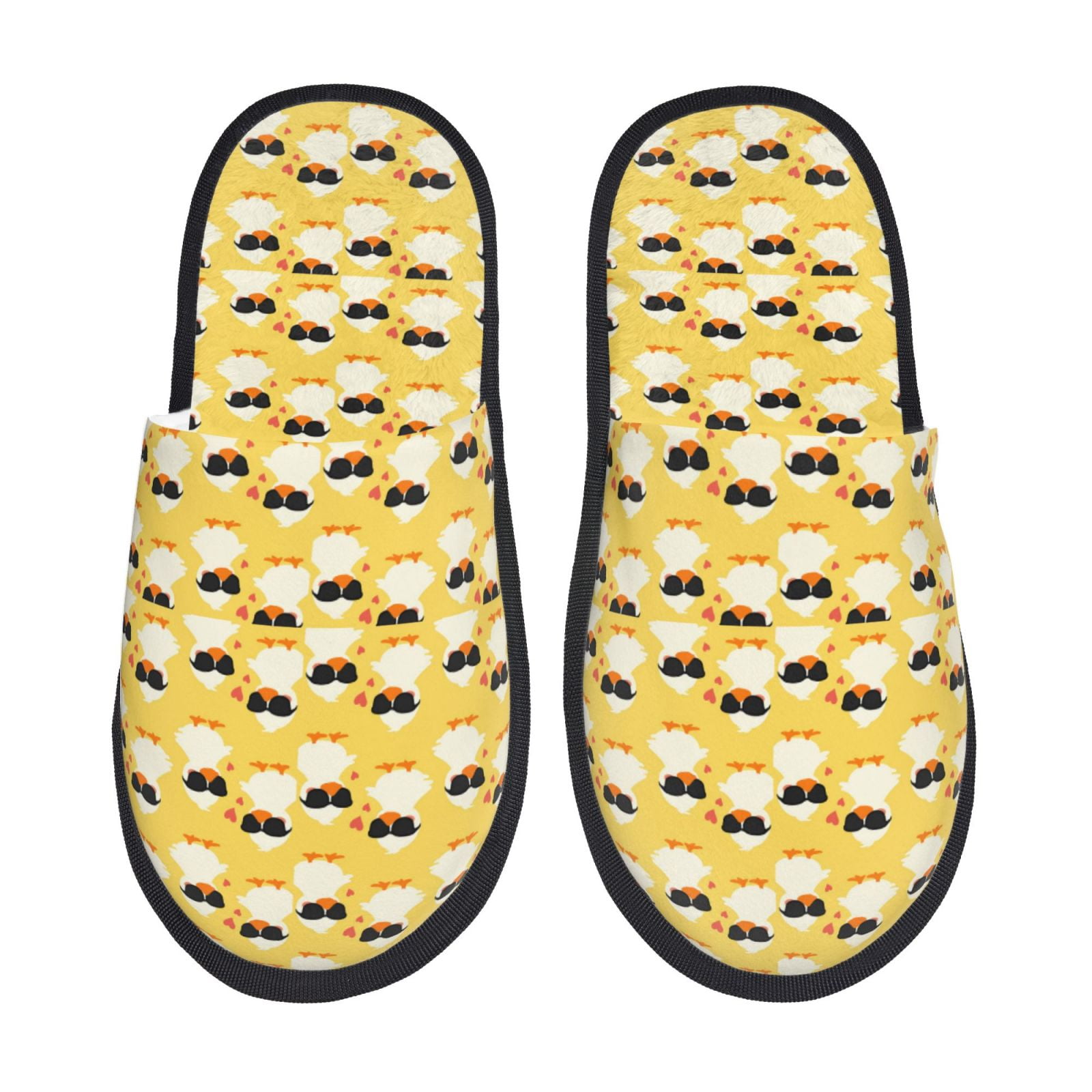 Silkie Cute Duck With Black Glasses Slippers for women and Men, House ...