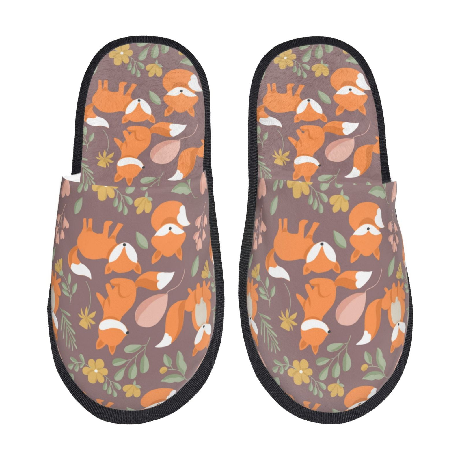 Silkie Cute Little Fox Slippers for women and Men, House Shoes for ...