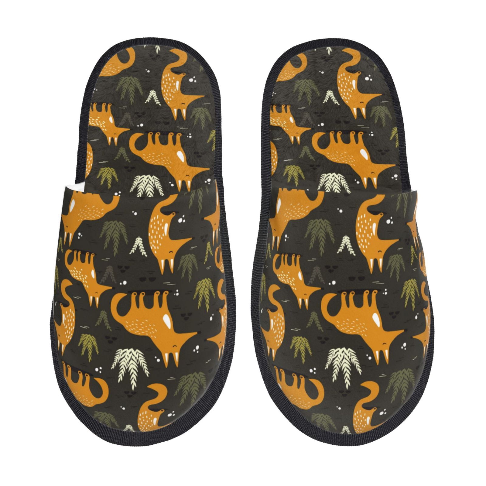 Silkie Funny Fox by the Field Slippers for women and Men, House Shoes ...