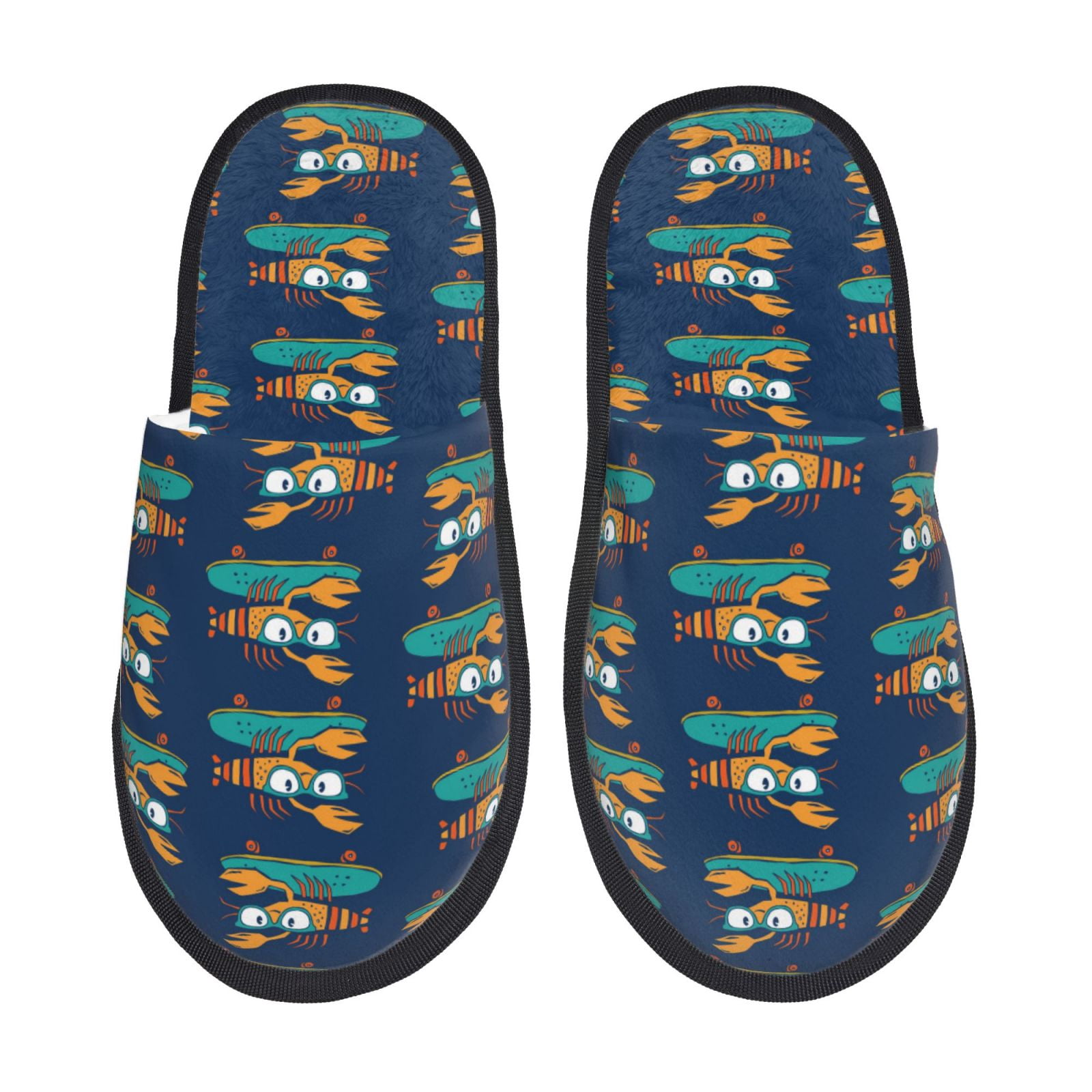 Silkie Skateboard Rides Cartoon Lobster Slippers for women and Men ...