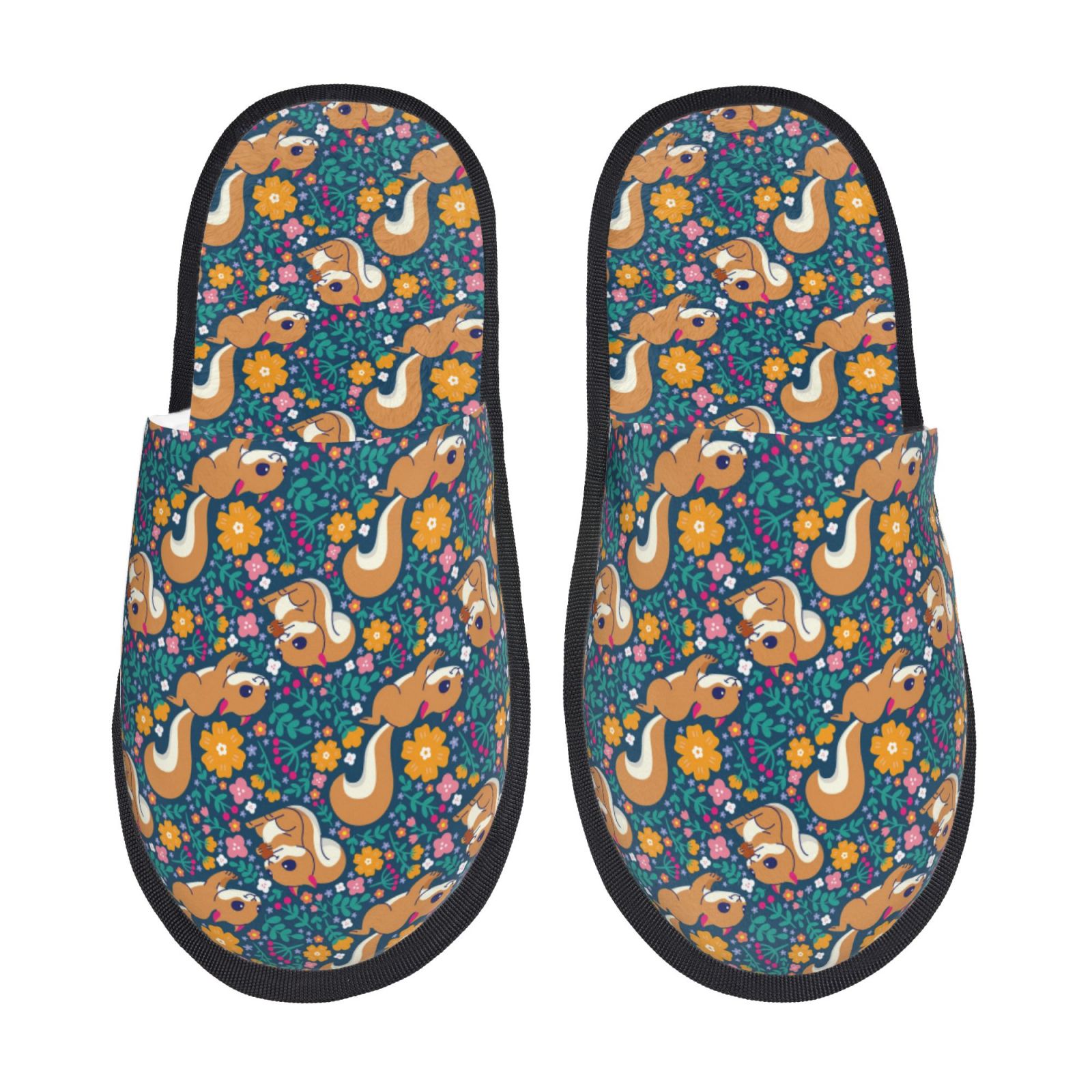 Silkie Squirrel Garden Delight Slippers for women and Men, House Shoes ...