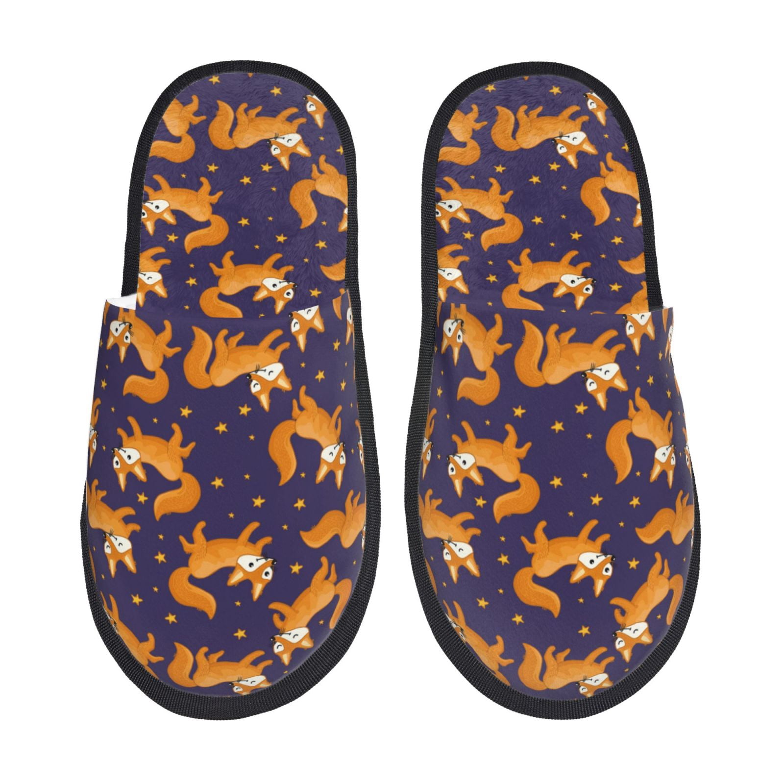 Silkie Stars and Fox Cute Slippers for women and Men, House Shoes for ...
