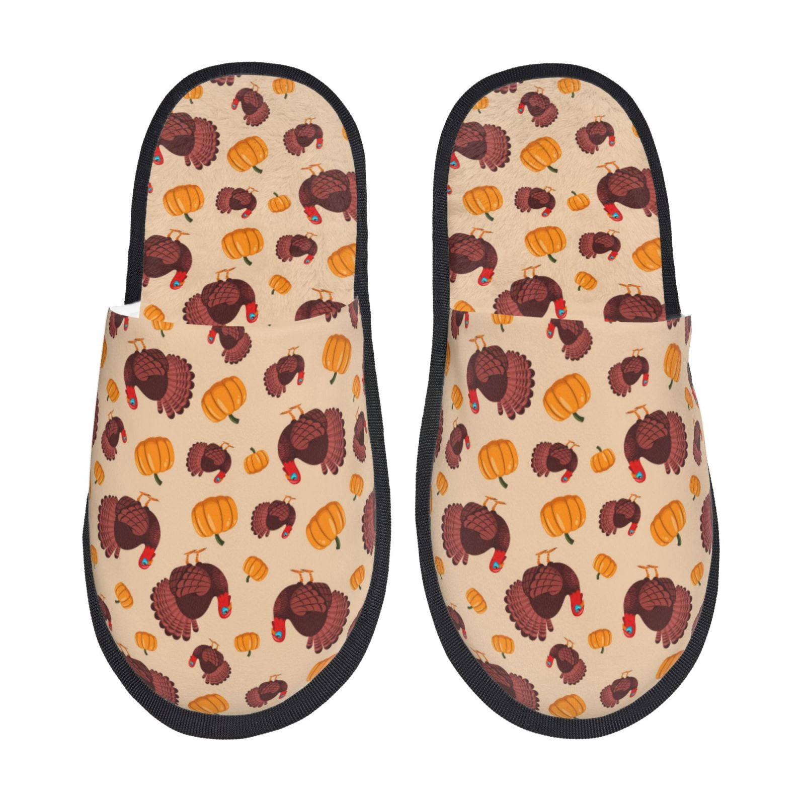 Silkie Thanksgiving Turkey and Pumpkin Slippers for women and Men ...