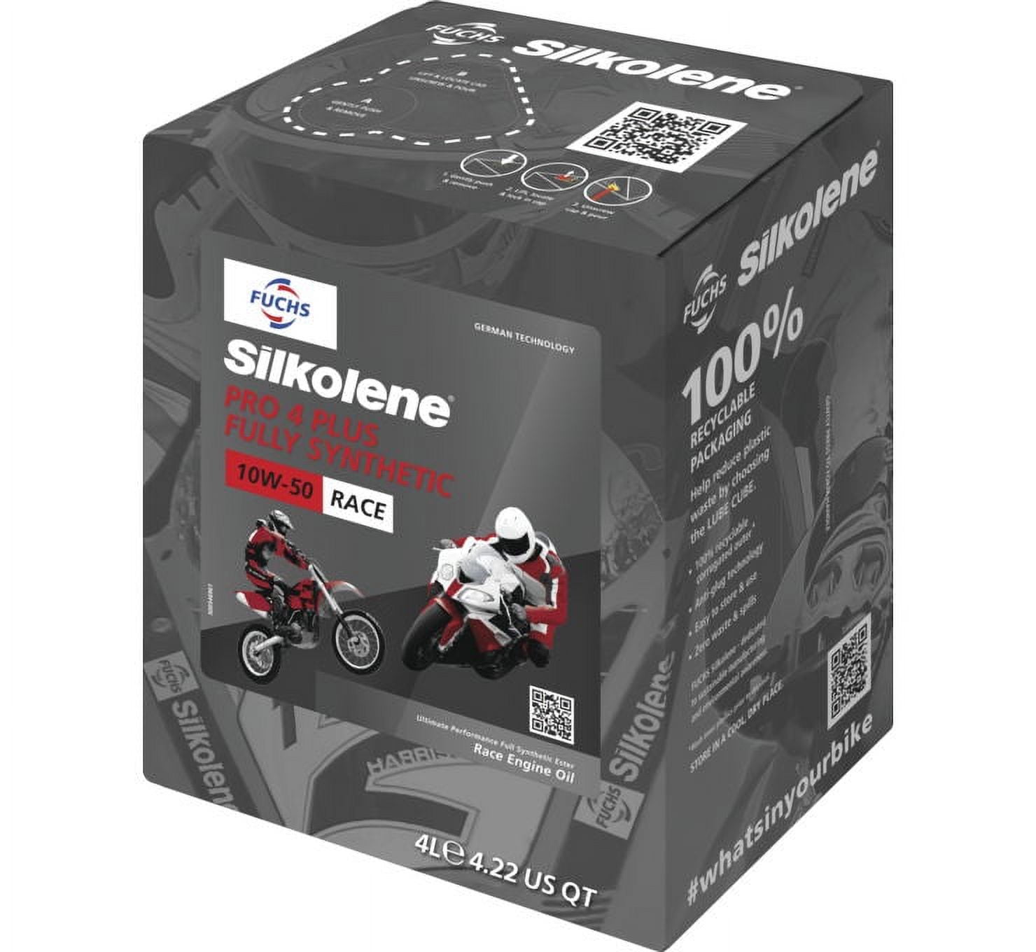 Silkolene 602013729 Pro 4 Plus Oil - 10W50 - 4L. - Walmart.com