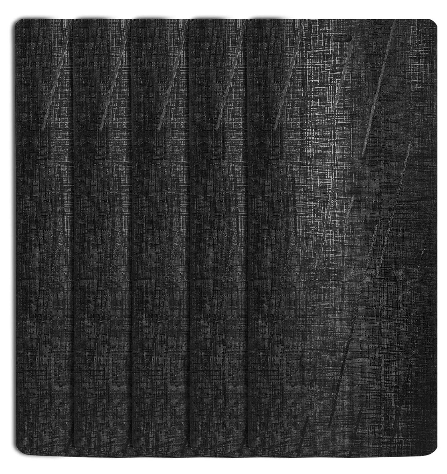 Silky Black Vertical Blind Texture Slats Sliding Door 98.5 Qty 5 Pack ...