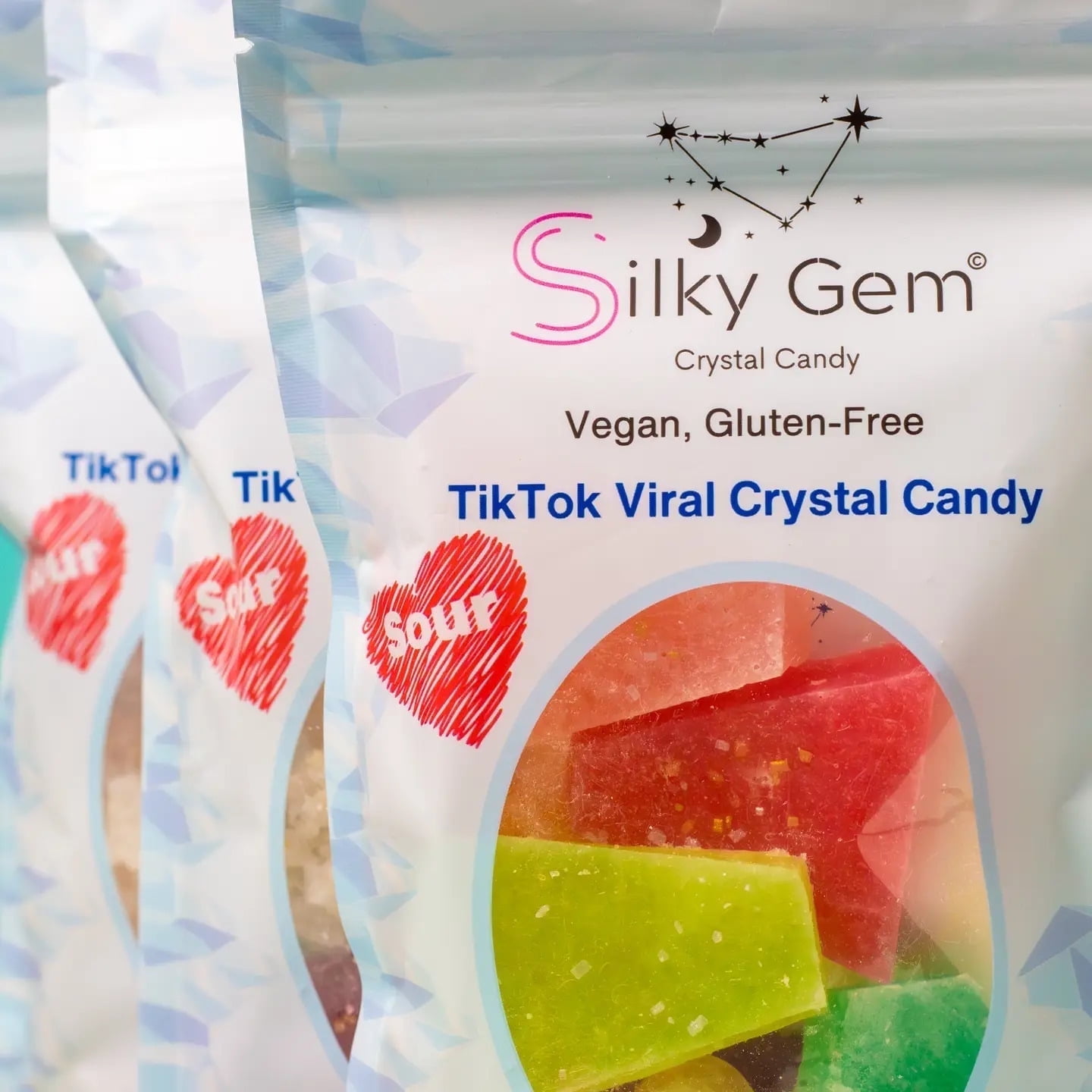 Silky Gem Sour Bites Crystal Candy - Sour Snack, 6 oz - Walmart.com