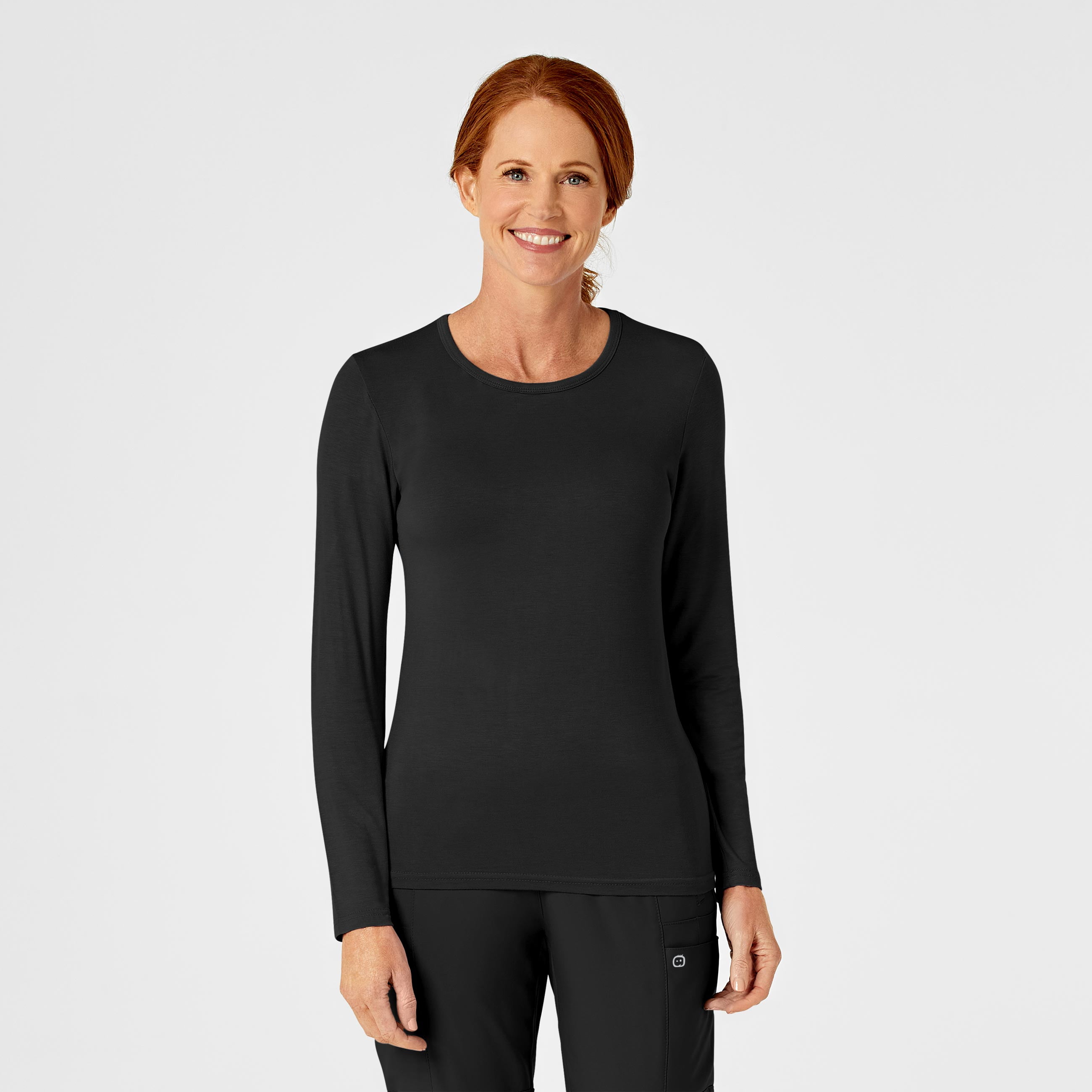 Silky Long-Sleeve Tee Tees & Sub-Scrubs - Walmart.com