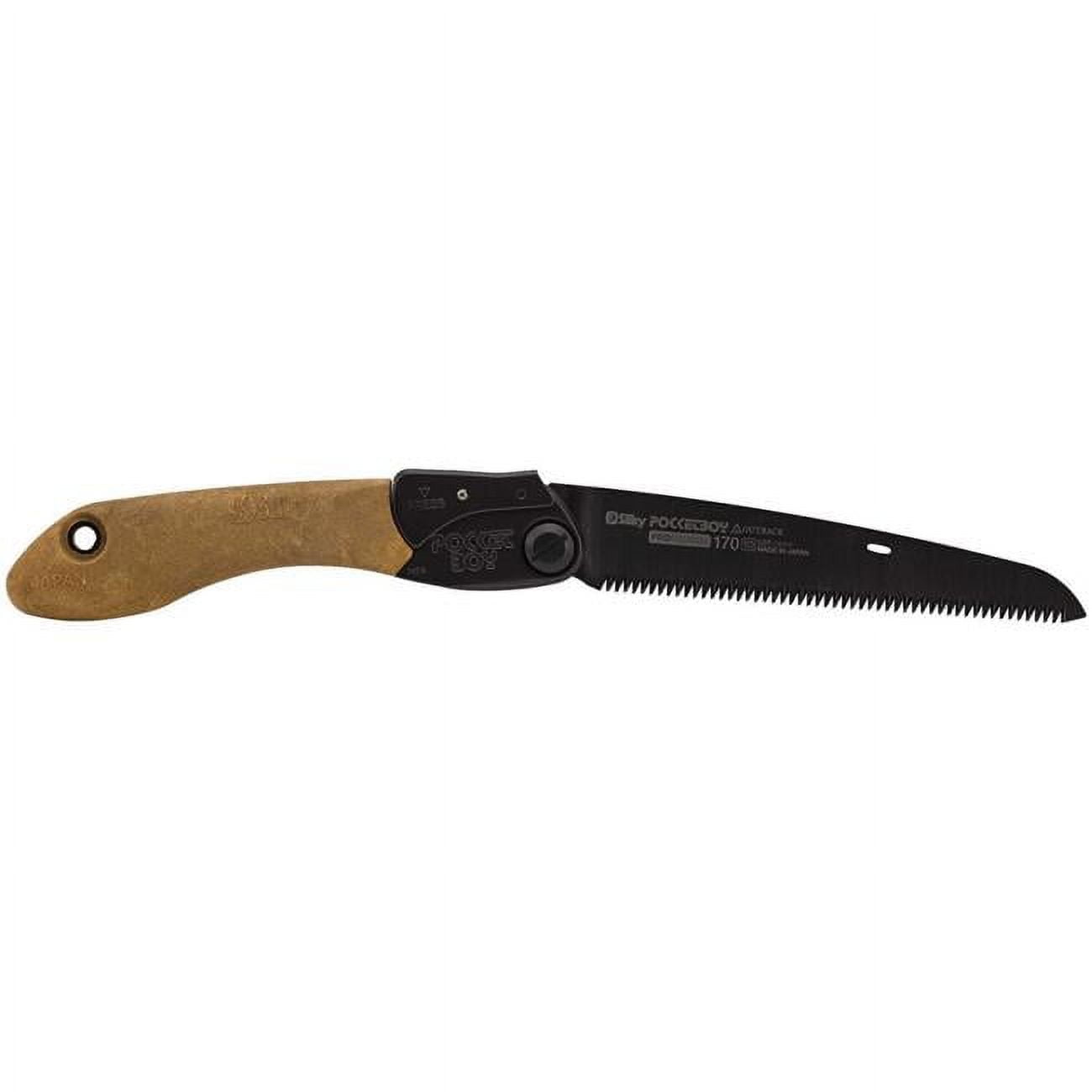 Silky Saws Folding Wood Saw 170mm, Medium Teeth, Black-Plated ...