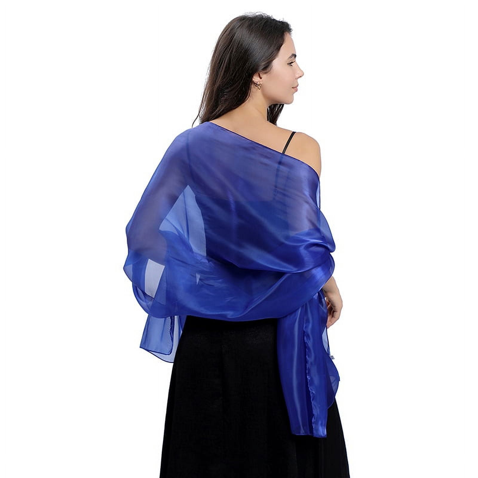 Silky Shawls and Wraps for Evening Dresses Women Sheer Soft Bridesmaid ...