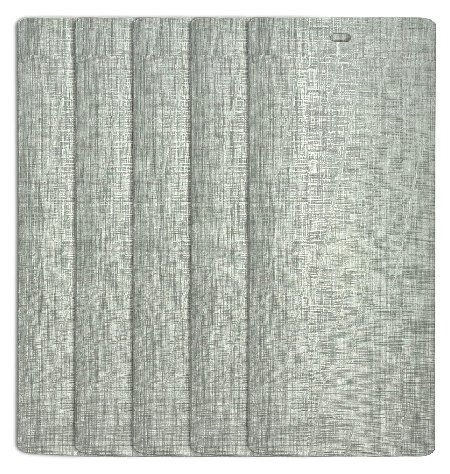 Silky Silver Vertical Blind Texture Slats Sliding Door 82.5 Qty 5 Pack ...
