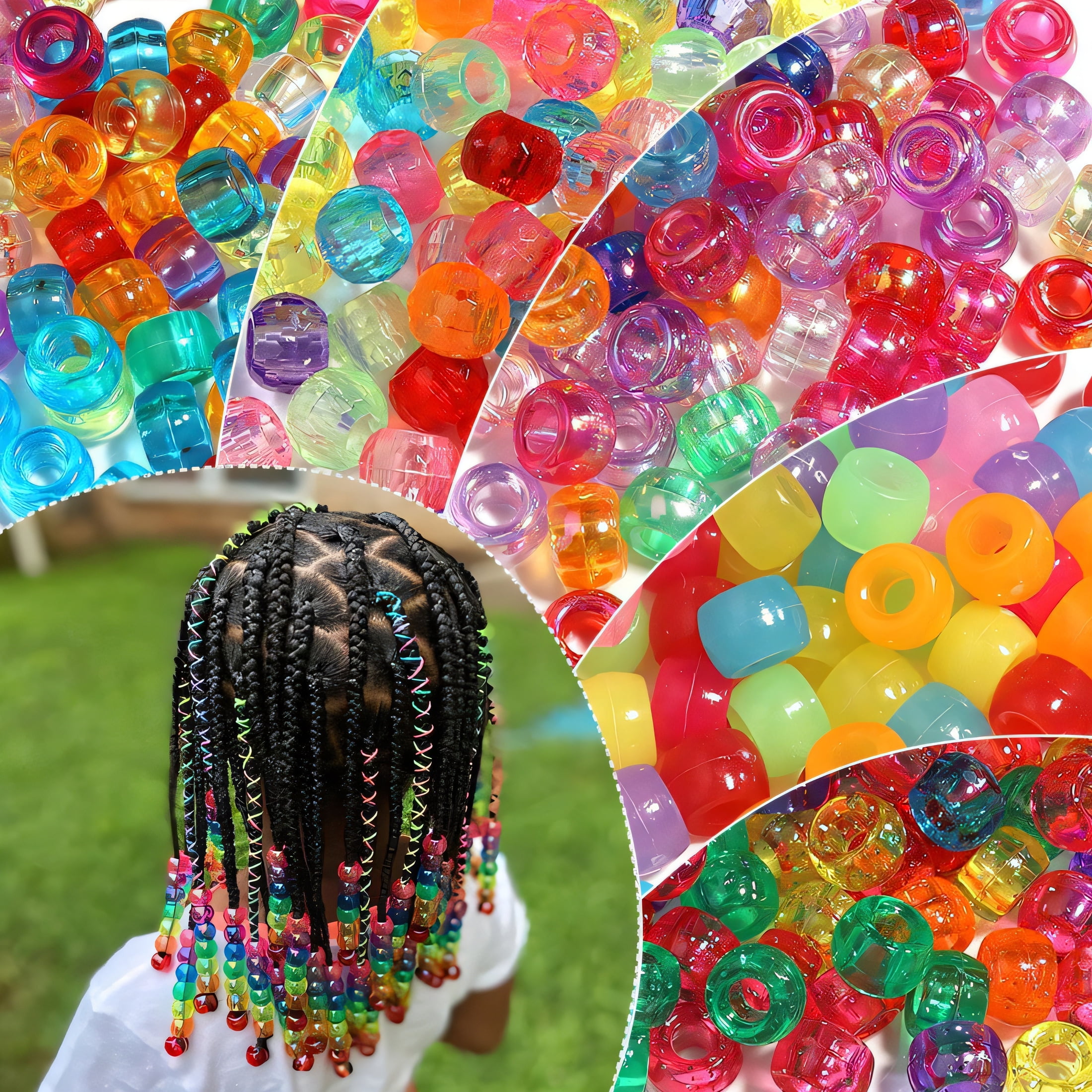 Silky Sol (Beauty Supply Store) 301pcs/bag Hair Beads Kits for Braids ...