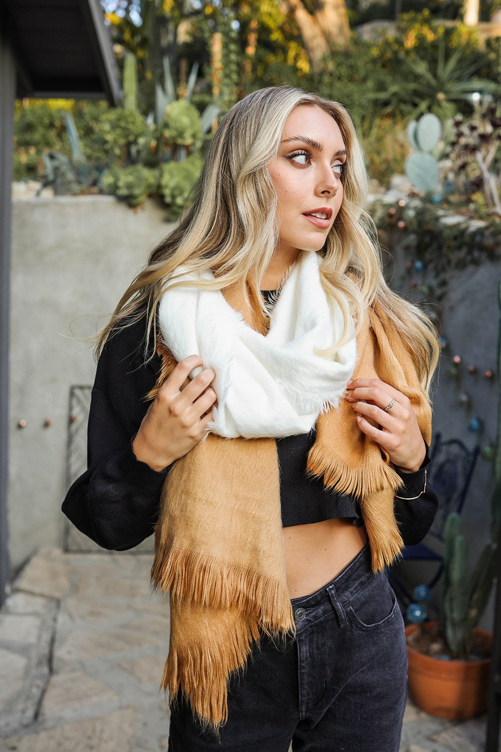 Silky Wool Ombre Scarf - Walmart.com