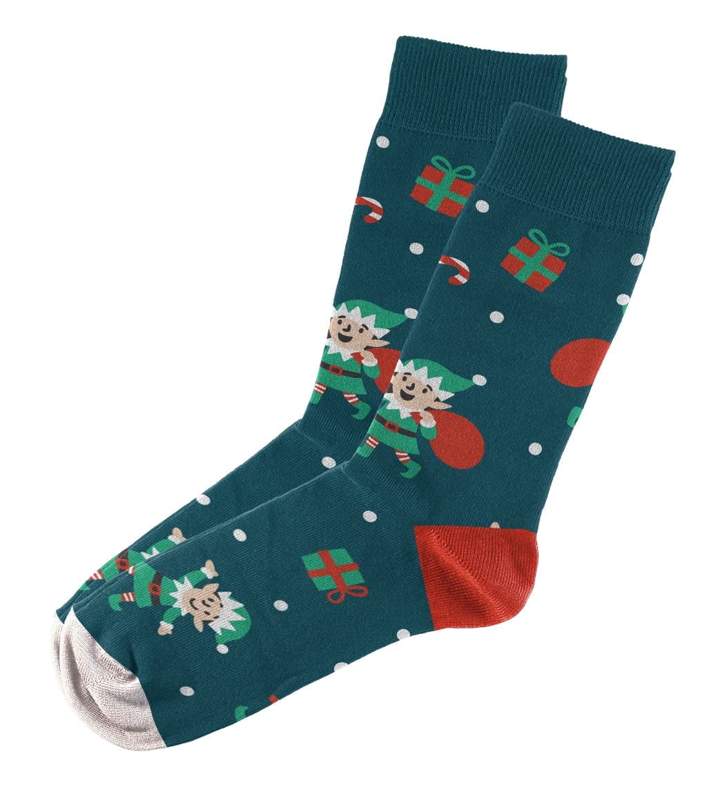 Sillies Sock Christmas Elves Socks - Funny Novelty Unisex Sock Set ...
