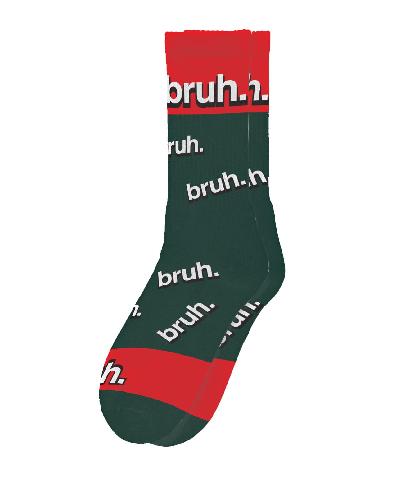 Sillies Socks Bruh Socks - Funny Novelty Unisex Sock Set, Woven Art ...