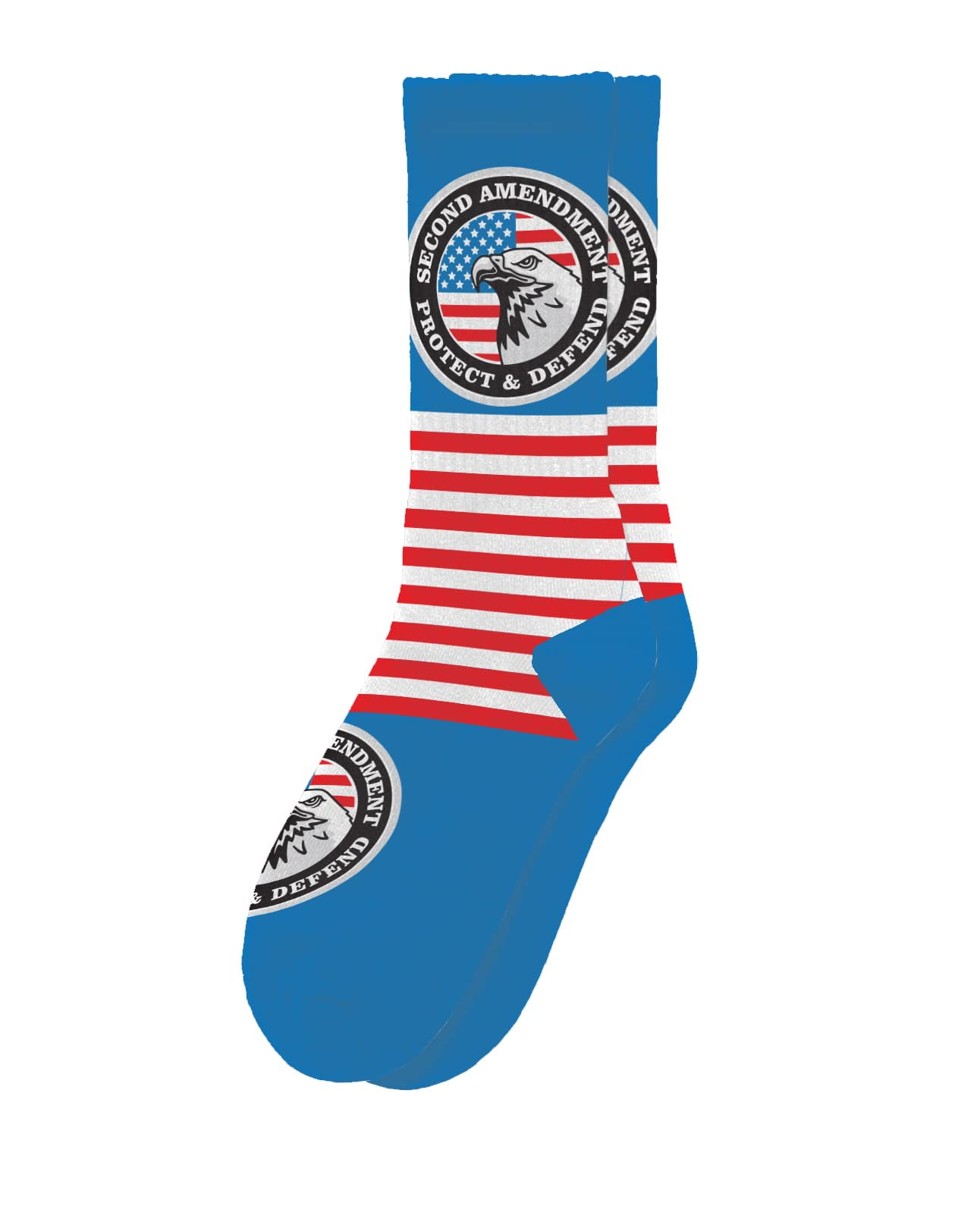 Sillies Socks Second Amendment Protect And Defend Socks - Funny Novelty ...