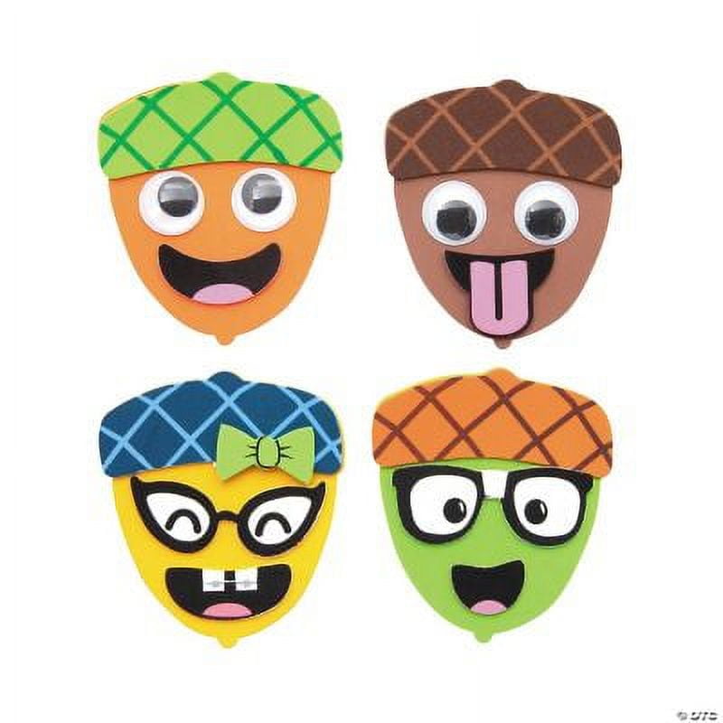 Silly Acorn Magnet Craft Kit - Makes 12, Fall, Craft Kits, 12 Pieces ...