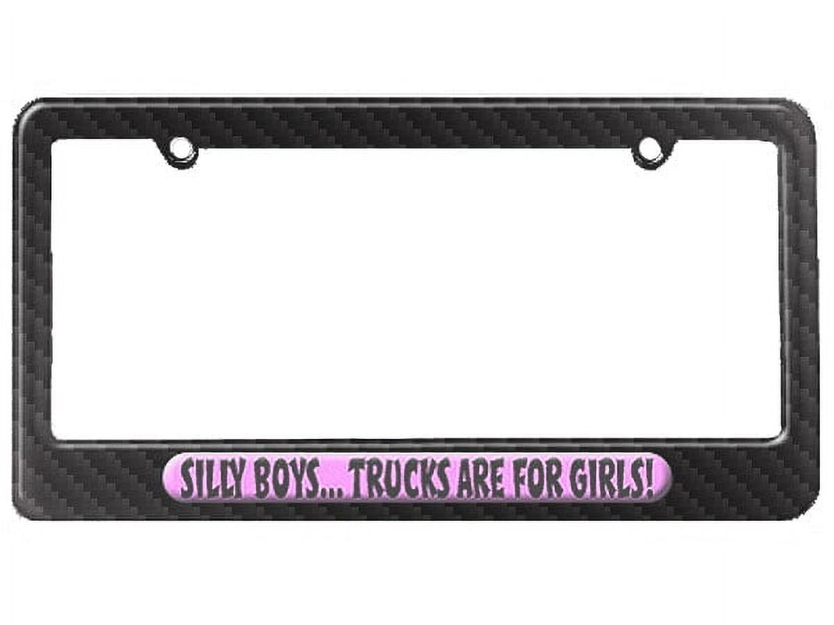 Silly Boys Trucks For Girls License Plate Frame - Walmart.com