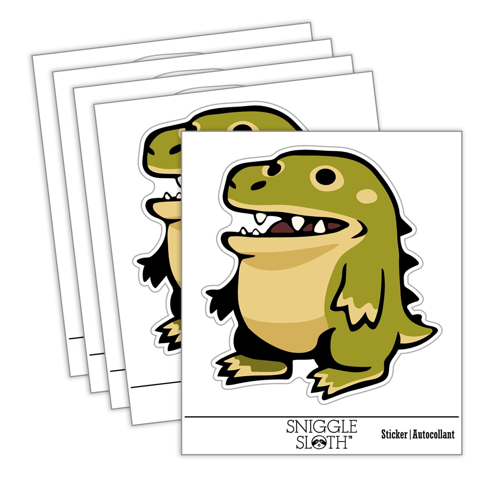 Silly Cartoon Dinosaur Car Window Bumper Water Bottle Phone Tablet ...