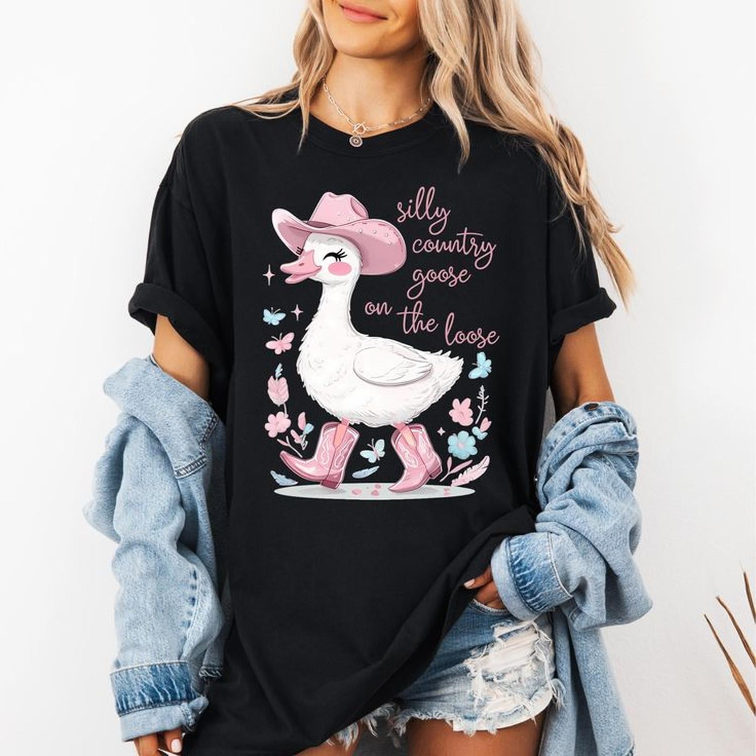 Silly Country Goose On The Loose PNG ~ Cute Goose PNG ~ Country Goose ...