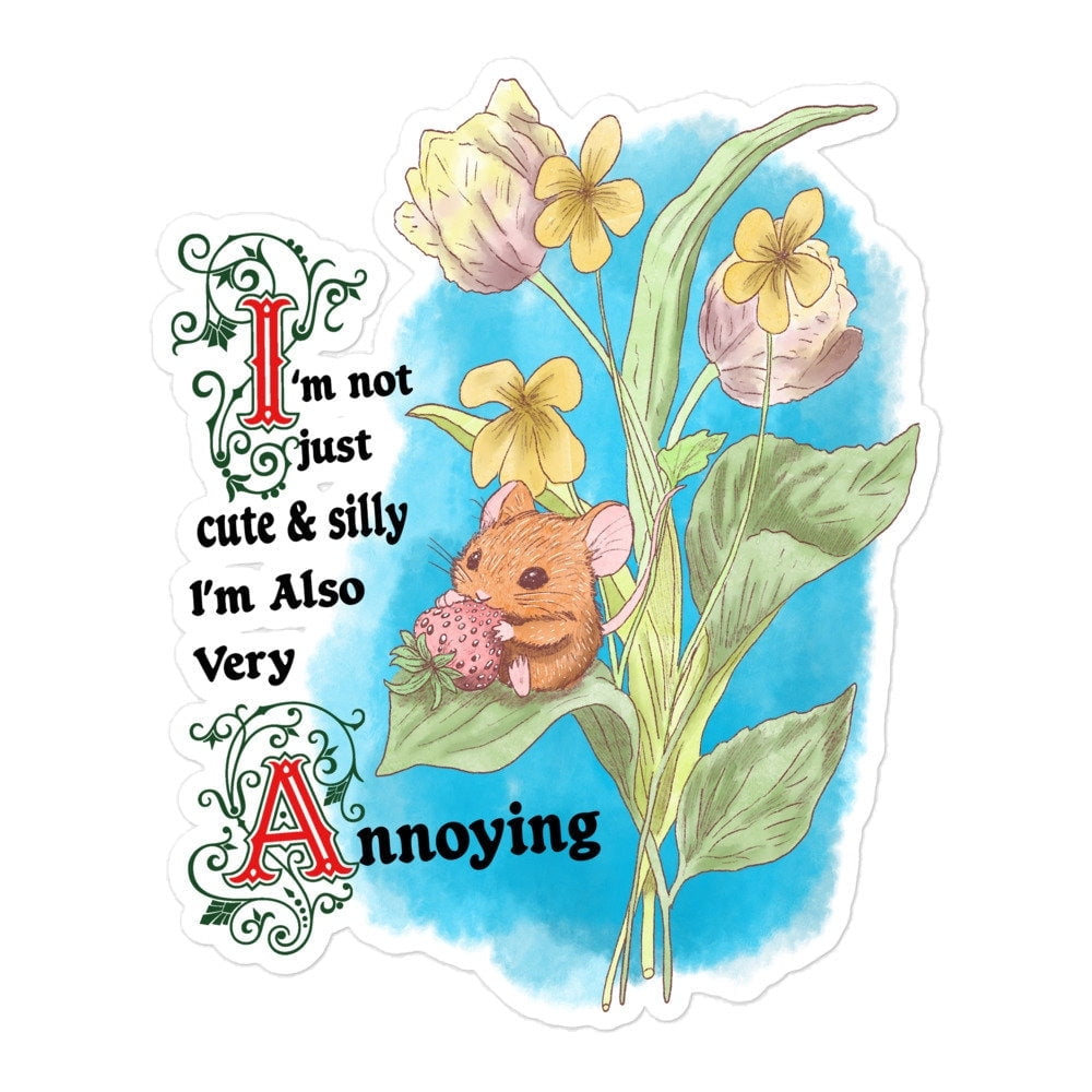 Silly Cute And Annoying Bubble-Free Stickers Vinyl Decal Cute Sticker ...