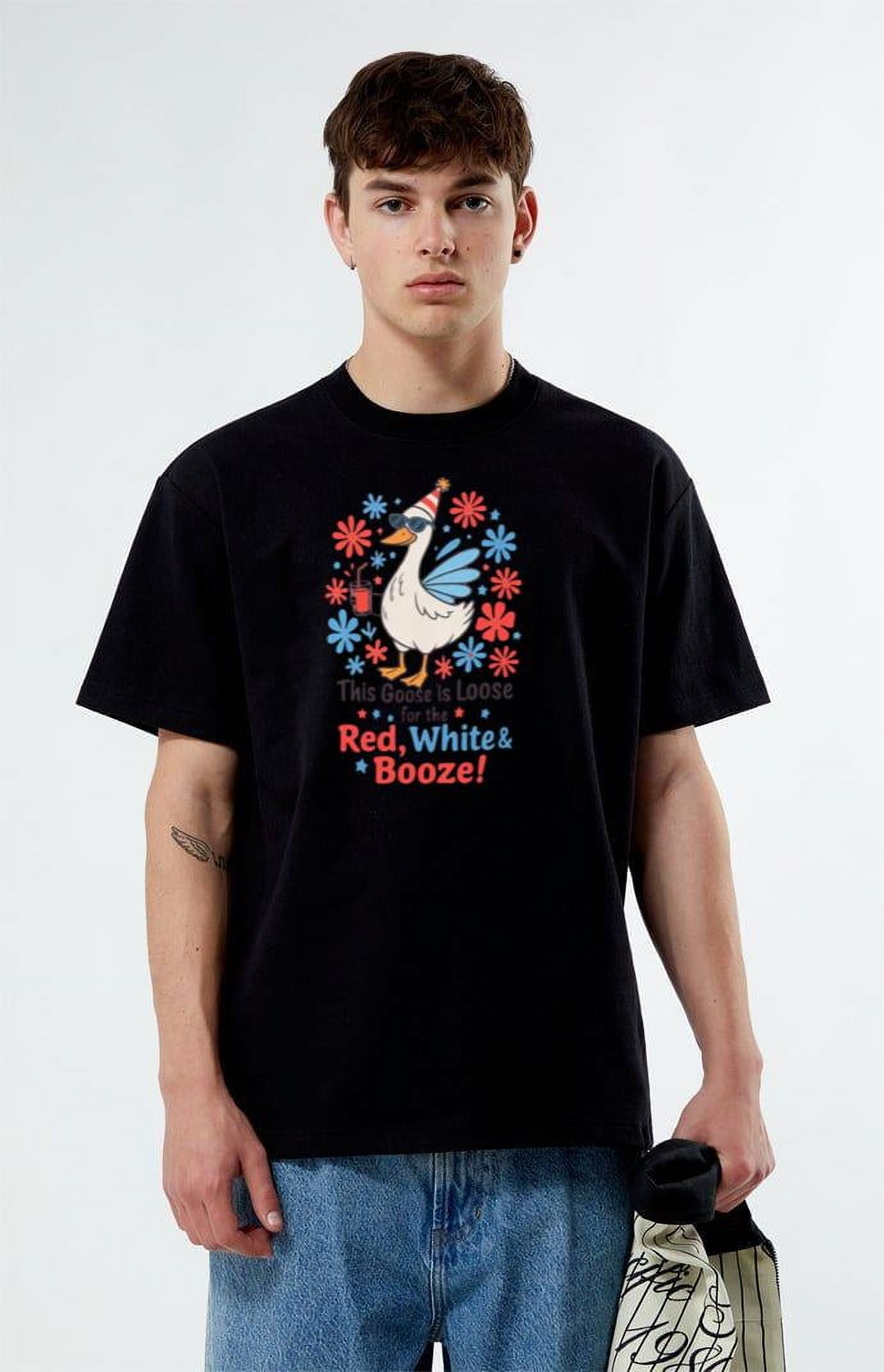 Silly Goose 4th Of T-Shirt Playful Silly Goose Design for 4th of July ...