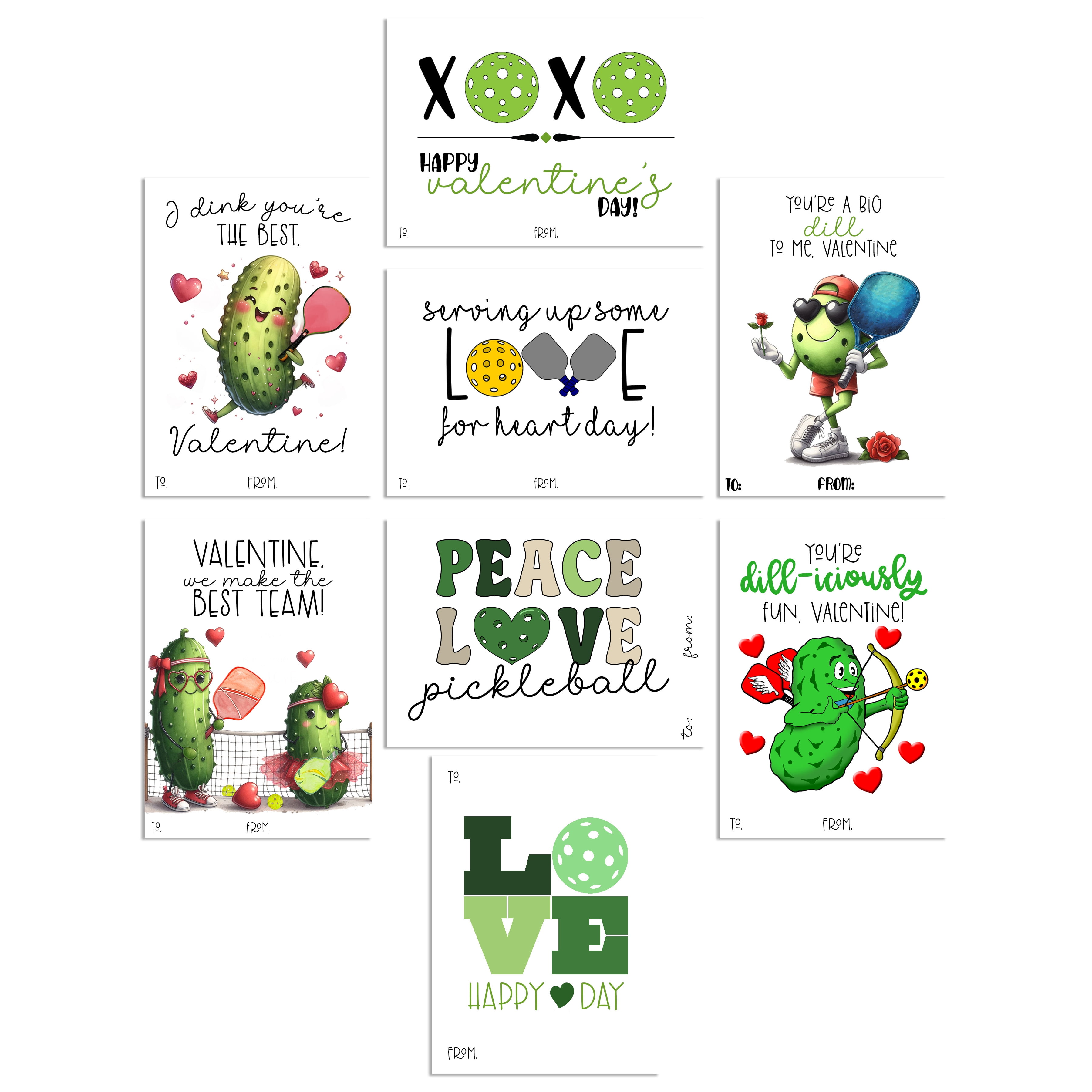 Silly Goose Gifts Pickleball Themed Valentine Funny Pickle Classroom ...
